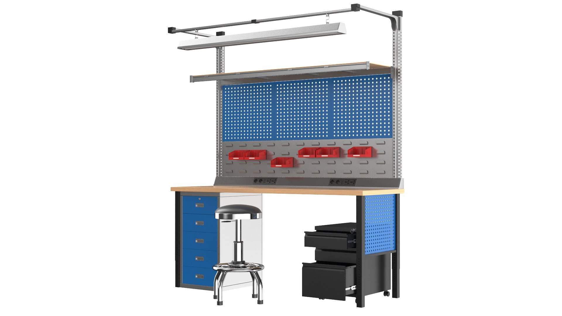 Detailed Workbench 3D Model - TurboSquid 2136607