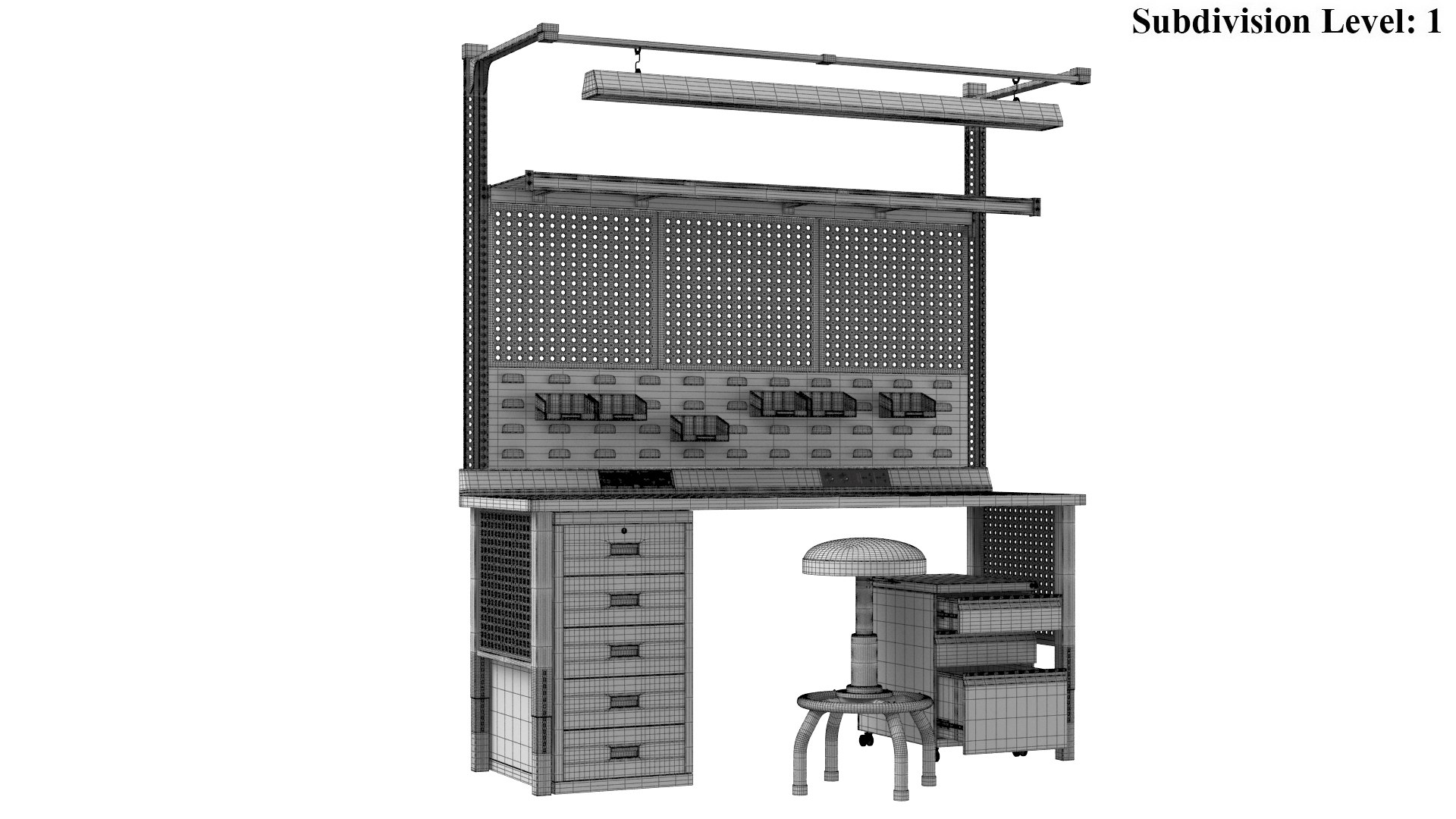 Detailed Workbench 3D Model - TurboSquid 2136607