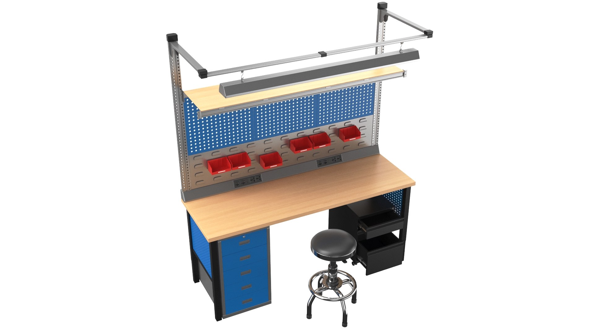Detailed Workbench 3D Model - TurboSquid 2136607
