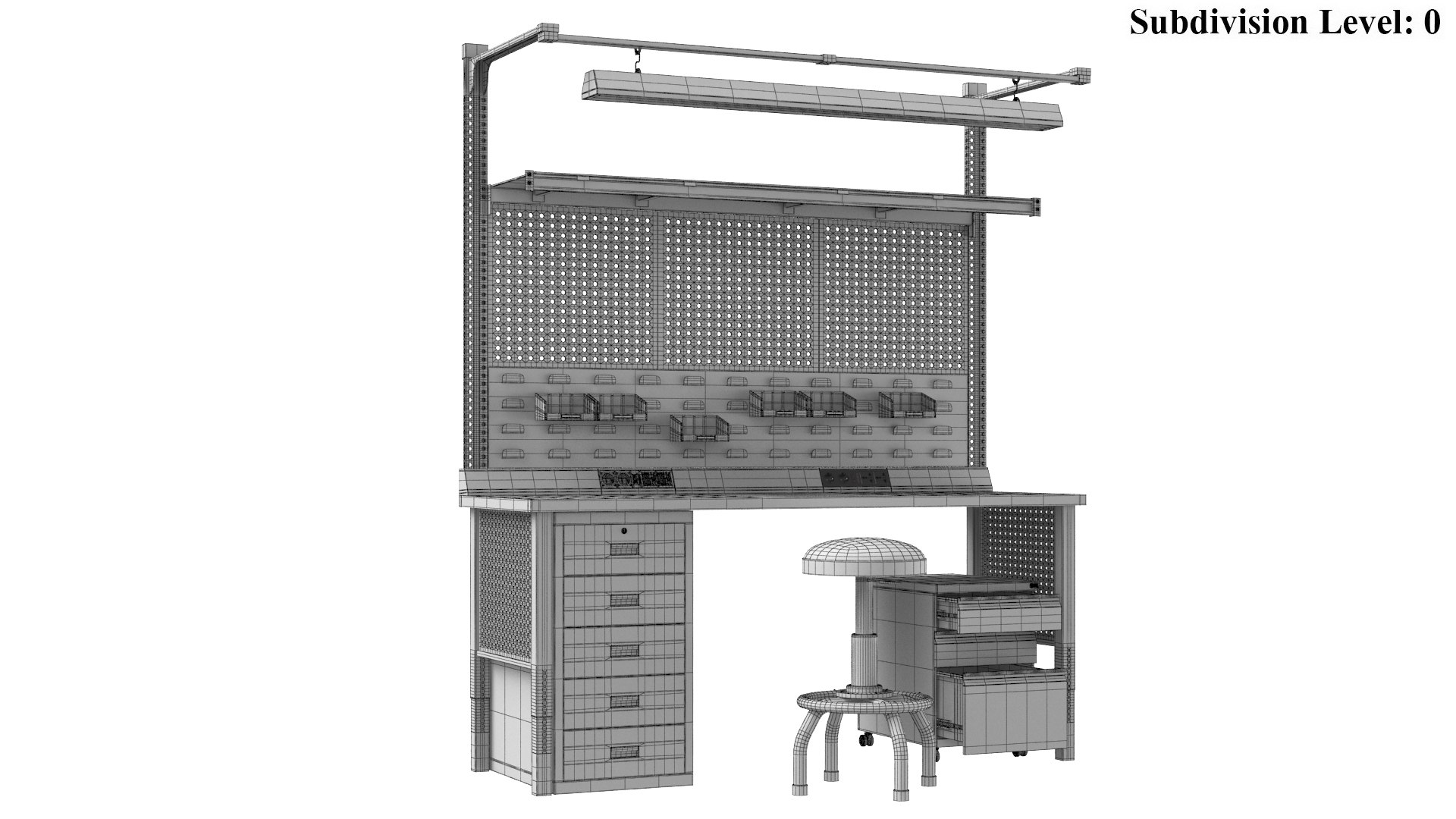 Detailed Workbench 3D Model - TurboSquid 2136607