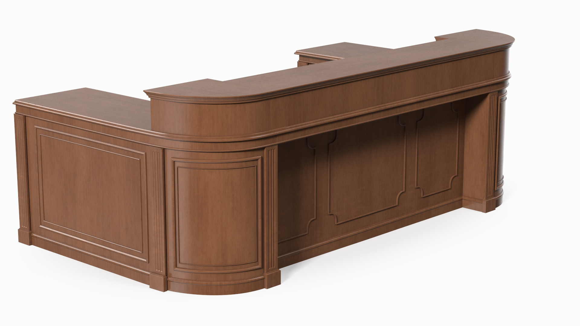 3D Reception Desk Classic Style - TurboSquid 2170561