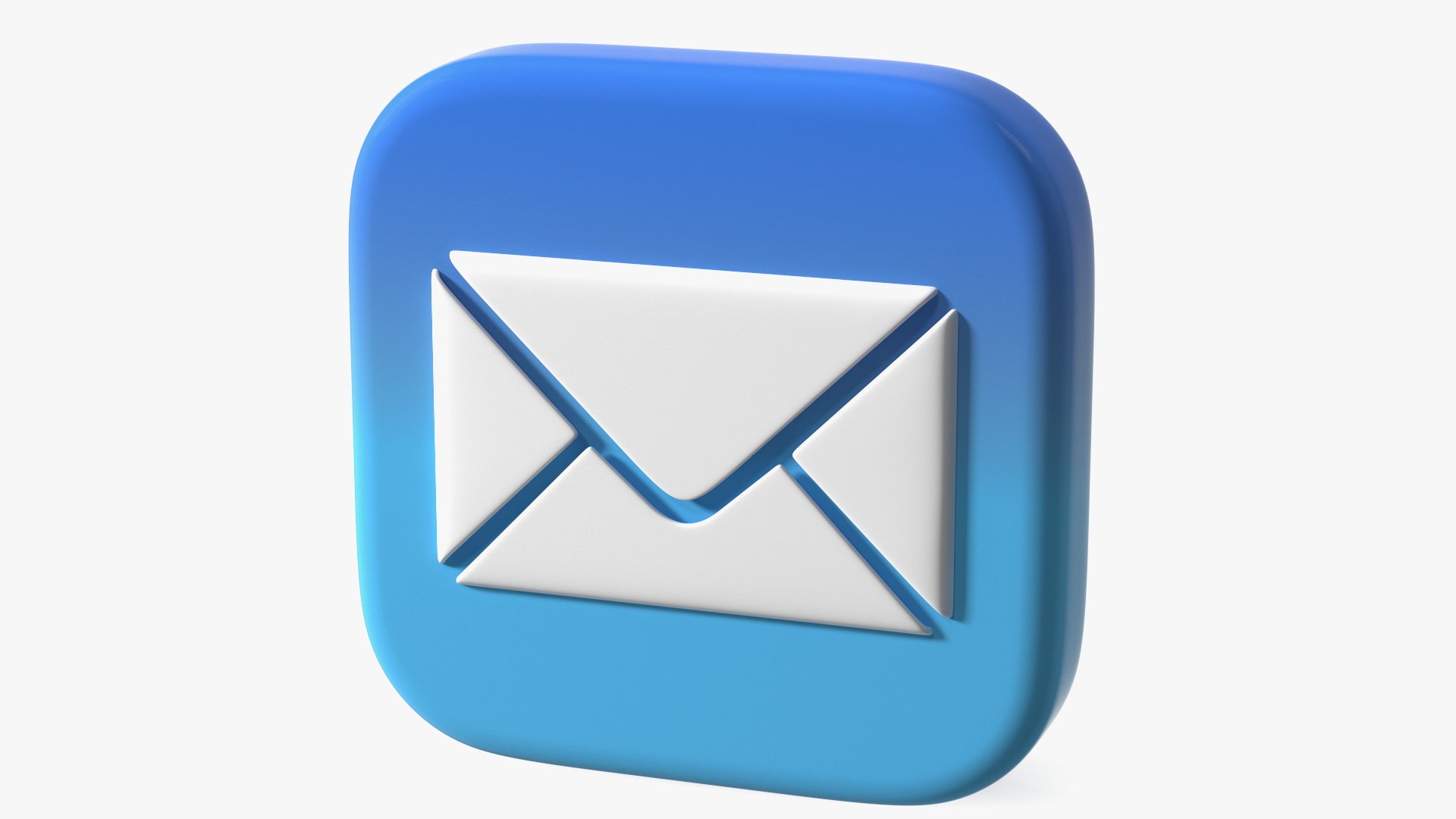 IPhone IOS Mail Icon 3D Model - TurboSquid 2218494