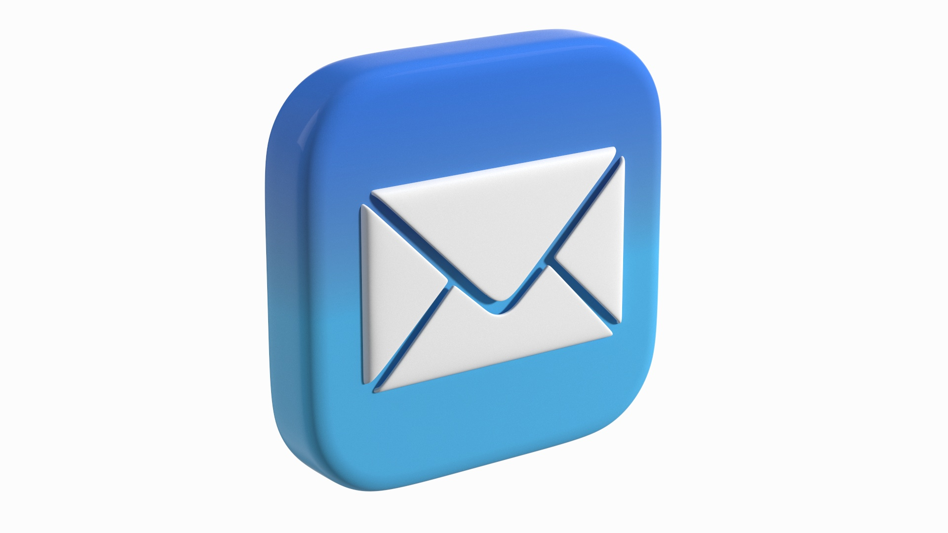 IPhone IOS Mail Icon 3D Model - TurboSquid 2218494