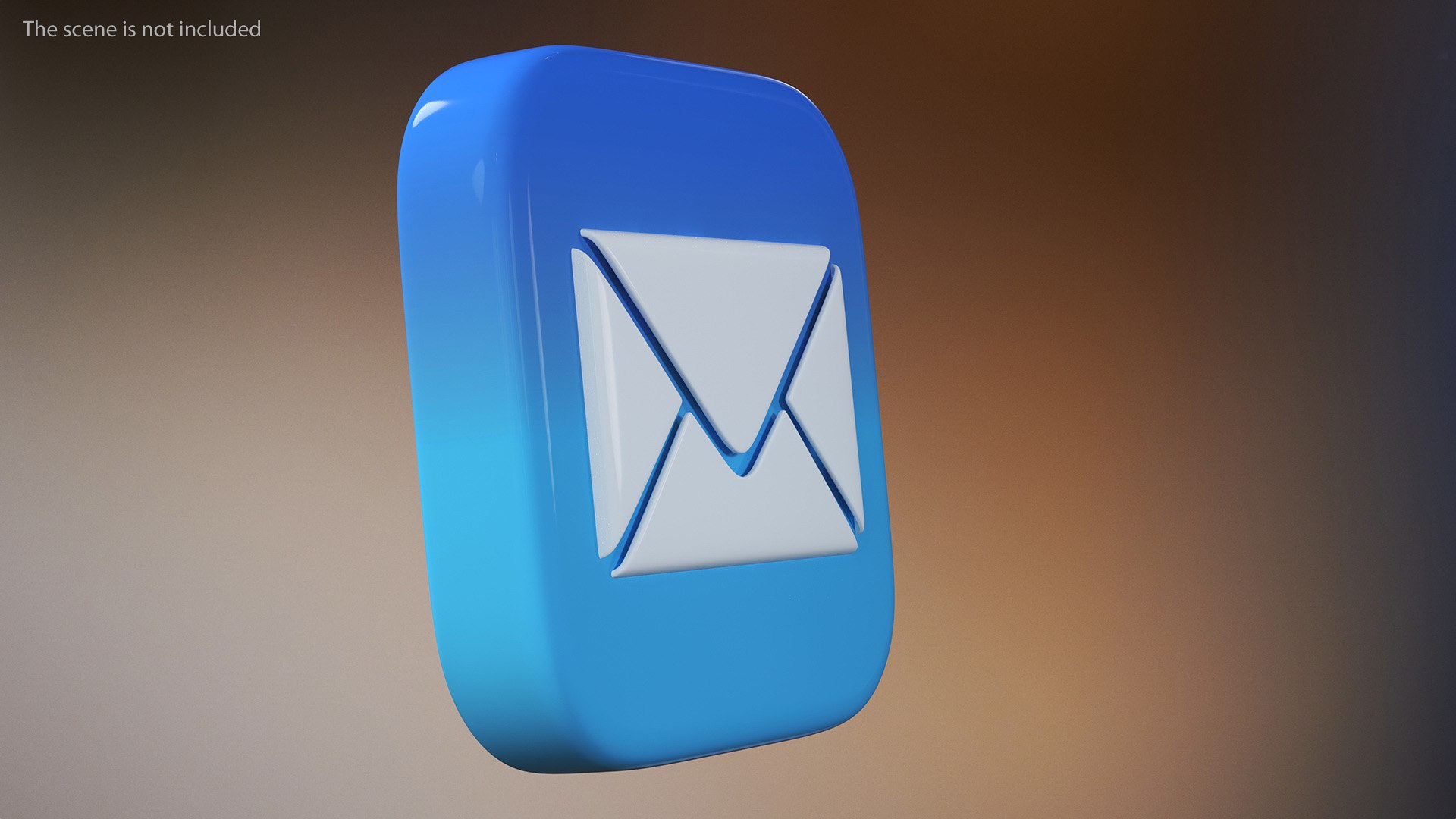 IPhone IOS Mail Icon 3D Model - TurboSquid 2218494