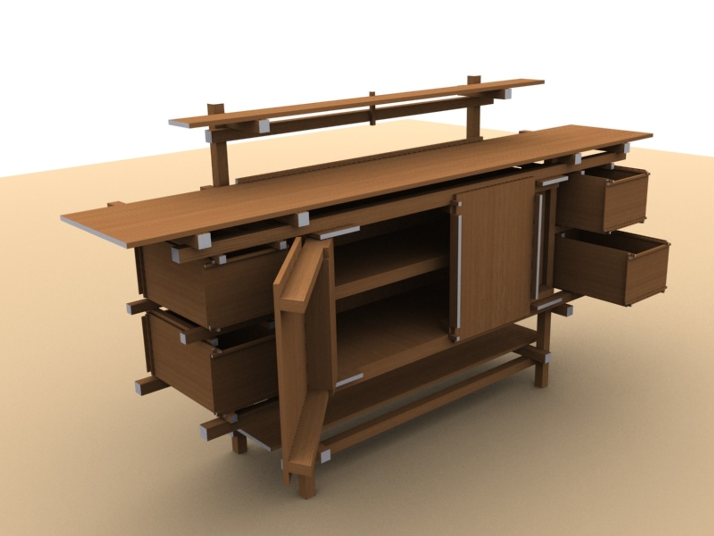 Gerrit Rietveld Buffet 3d Model