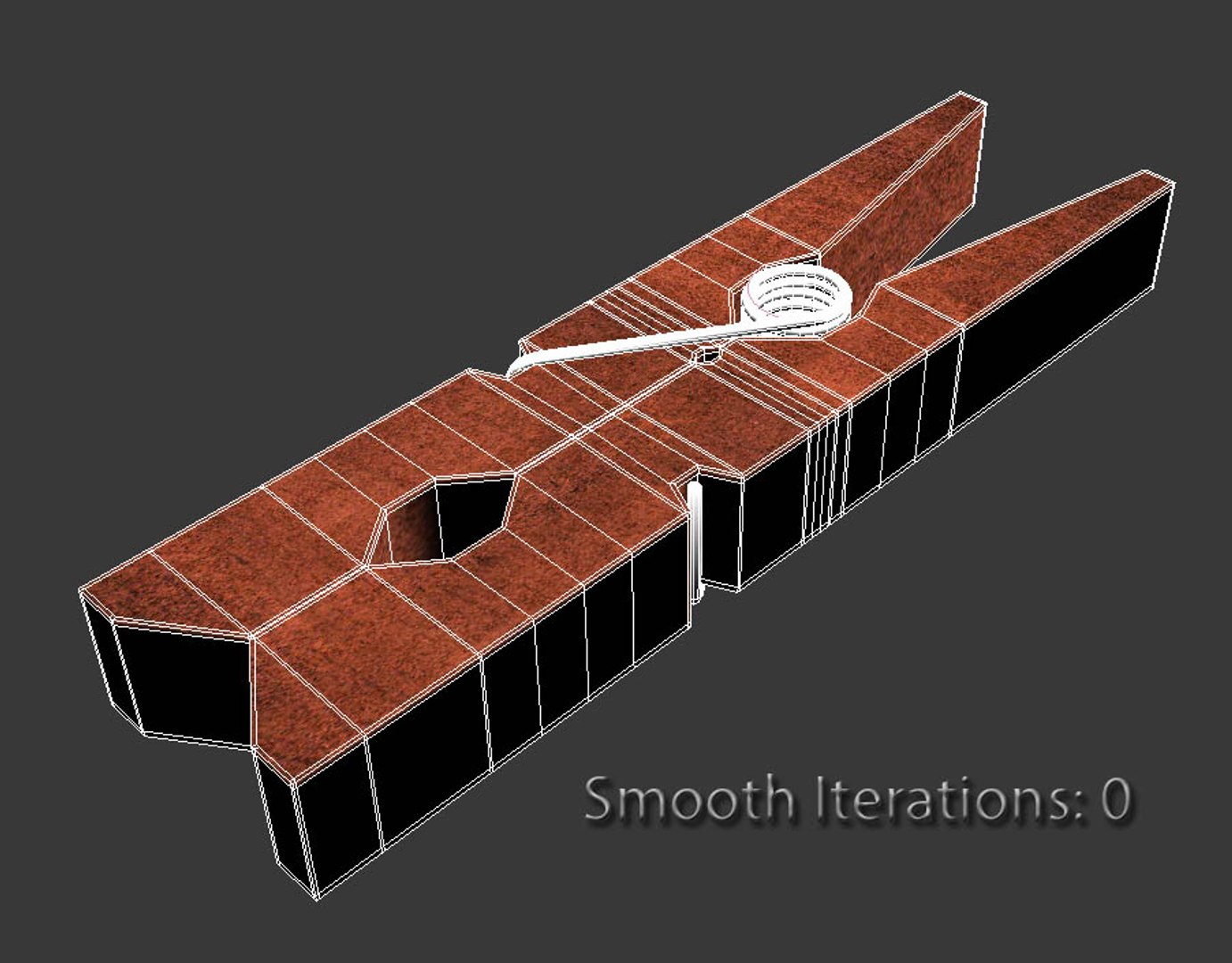 Clothespin Modelled 3d Model