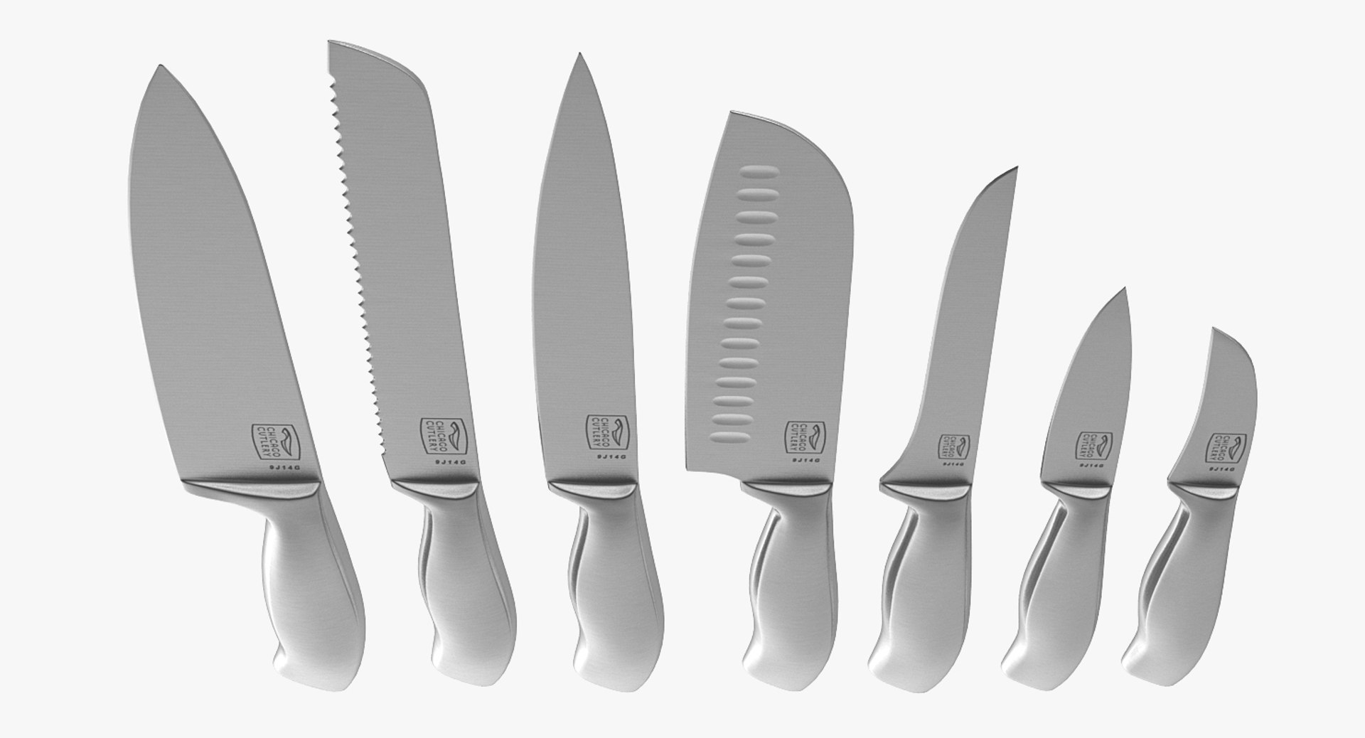 Kitchen knives 3D model - TurboSquid 1430449