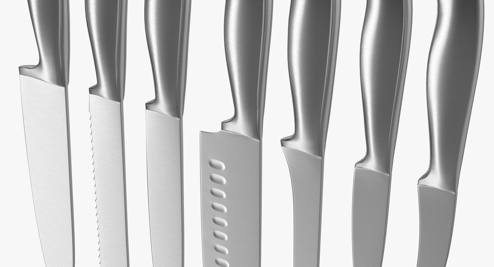 Kitchen knives 3D model - TurboSquid 1430449