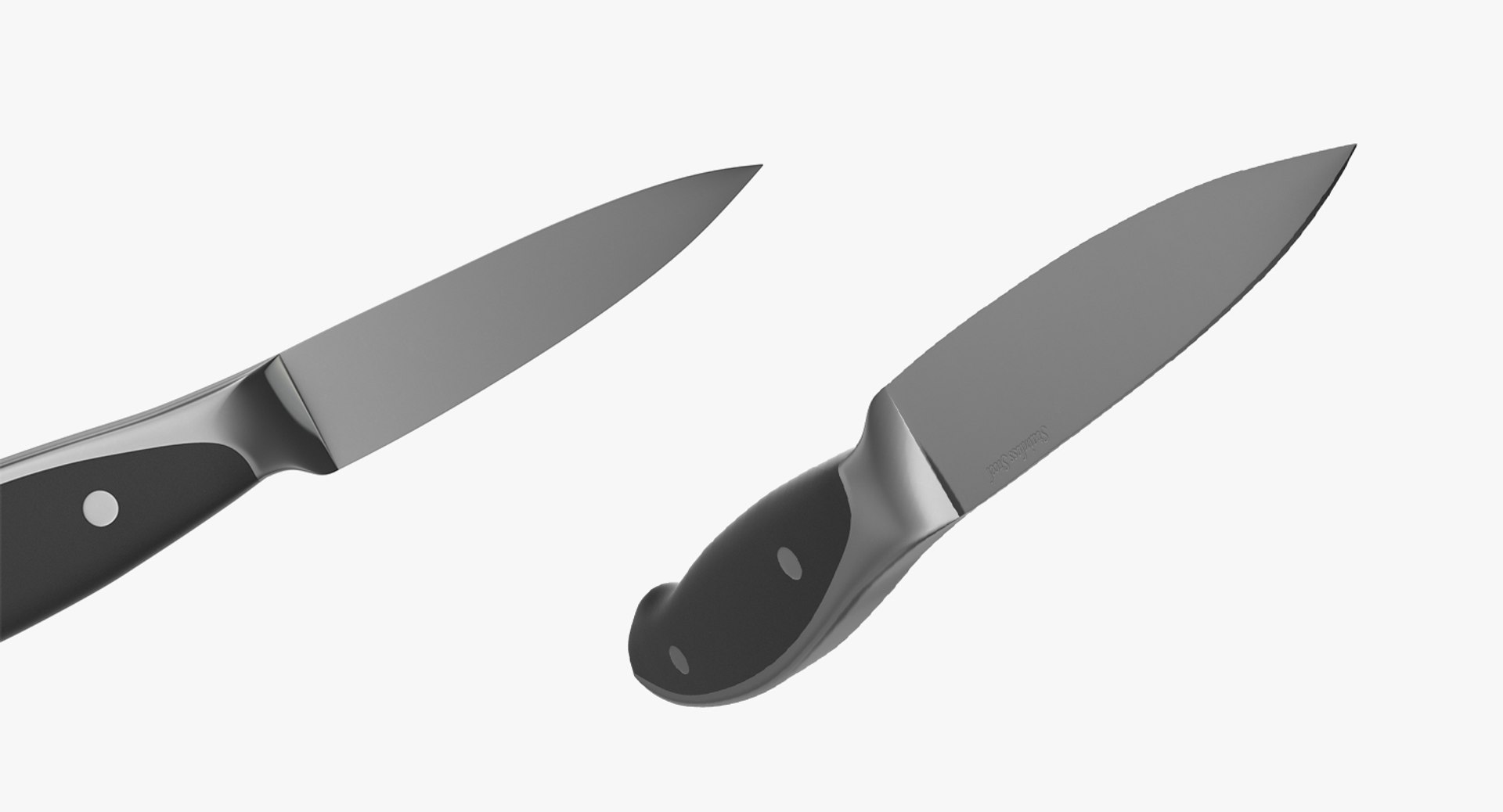 Kitchen knives 3D model - TurboSquid 1430449