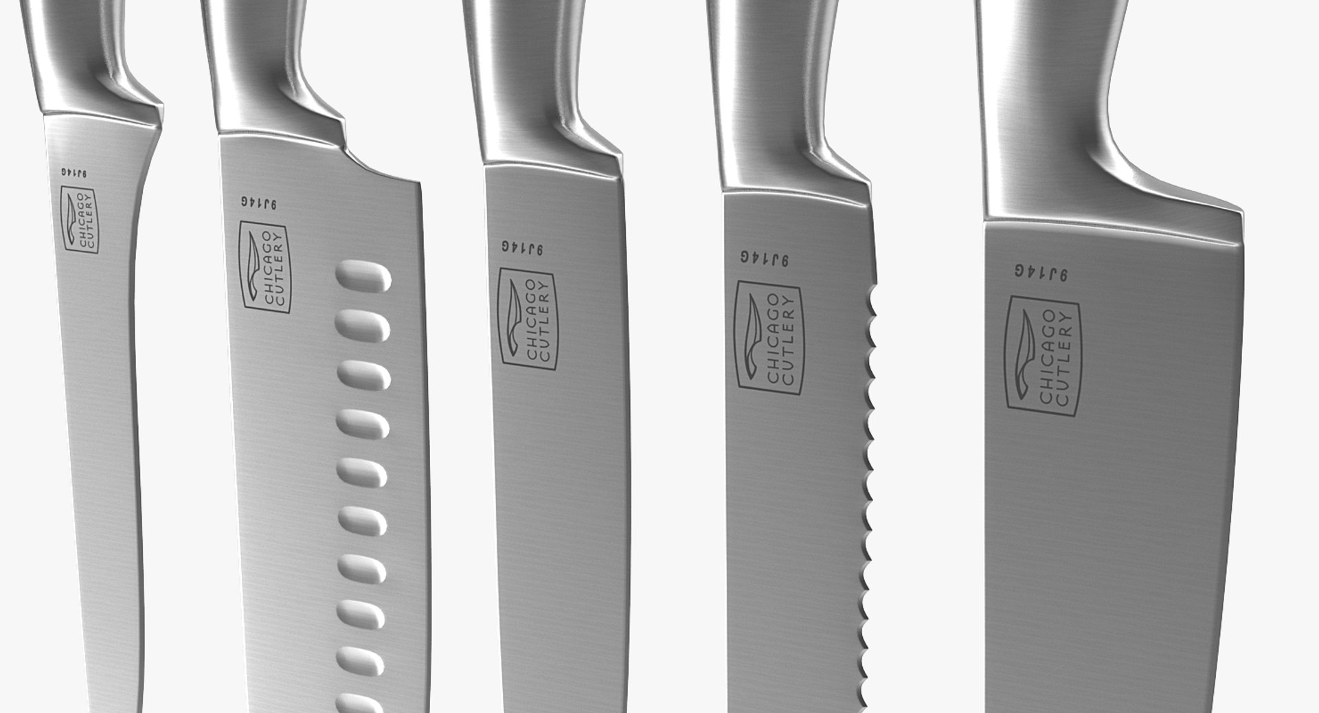 Kitchen knives 3D model - TurboSquid 1430449