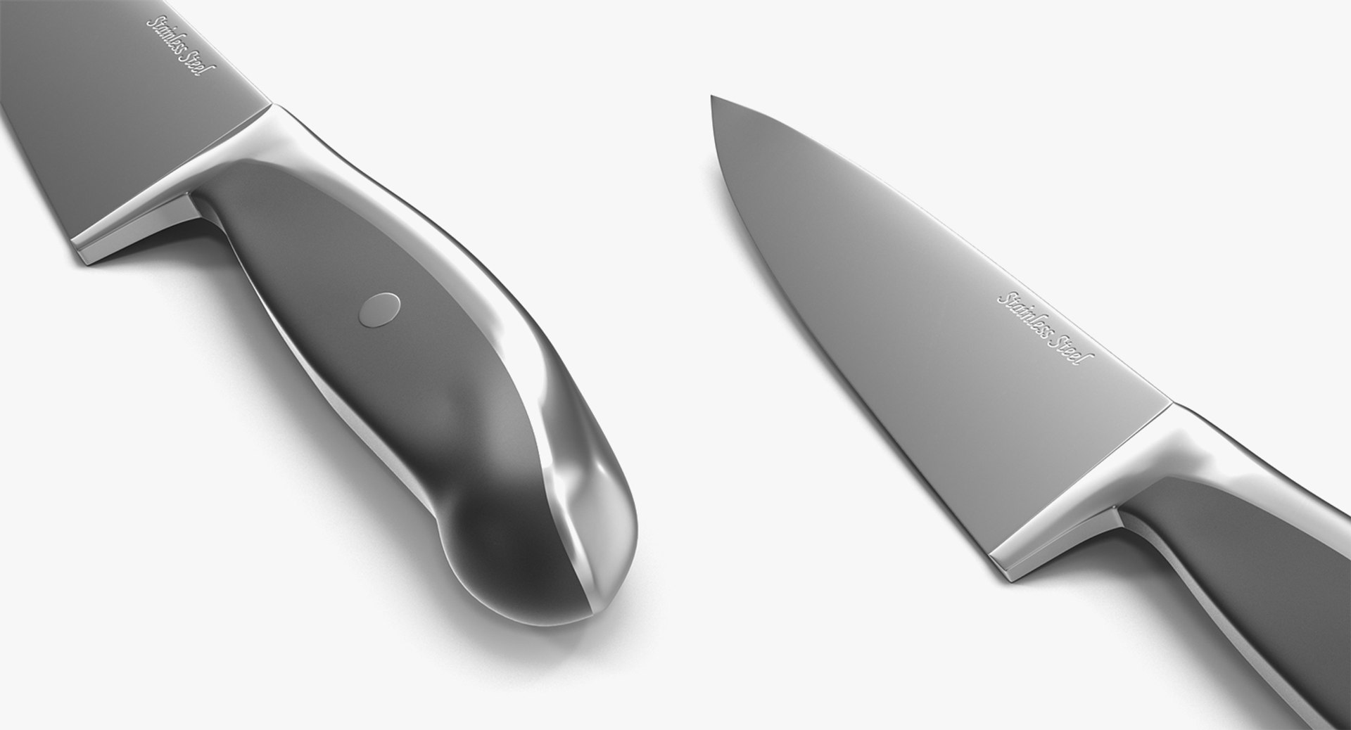 Kitchen knives 3D model - TurboSquid 1430449