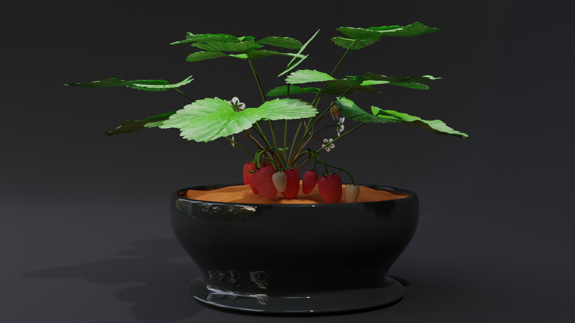 Strawberry Plant model - TurboSquid 2071859