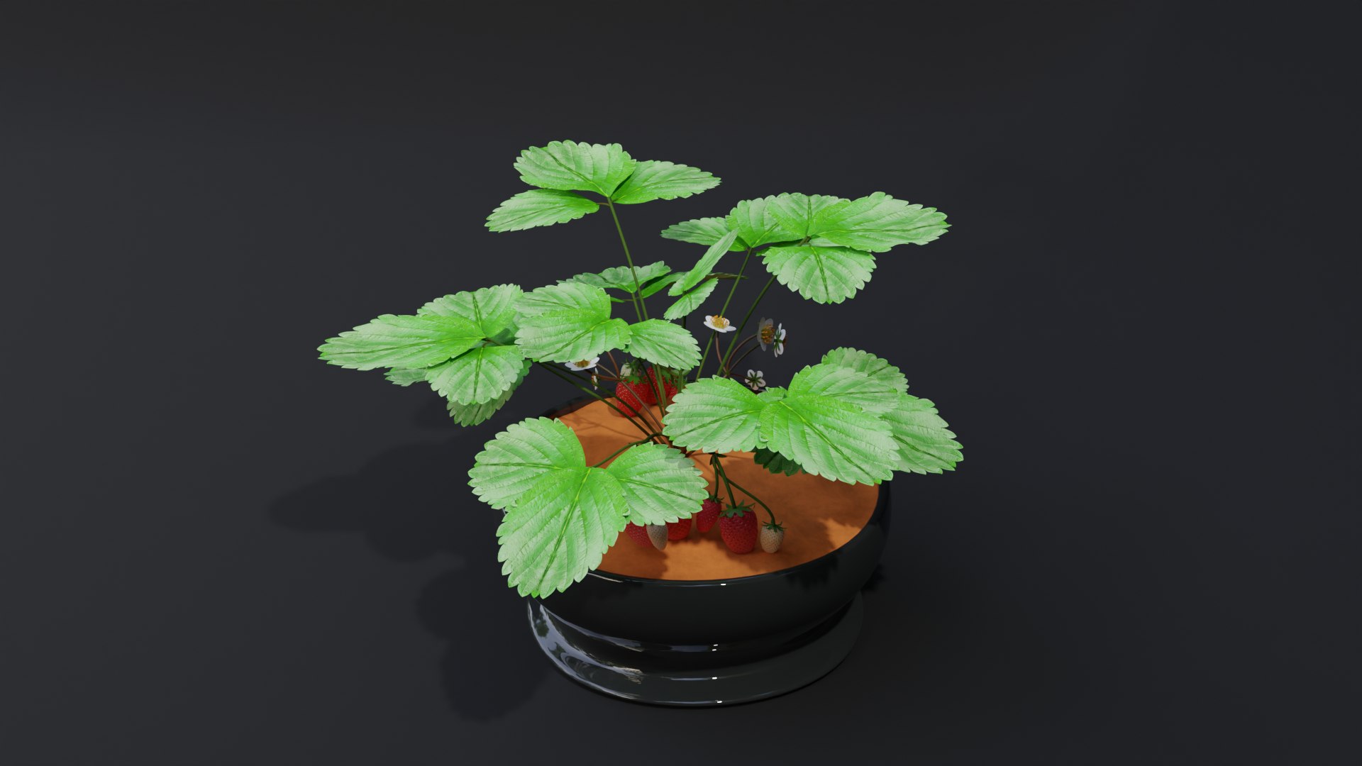Strawberry Plant model - TurboSquid 2071859