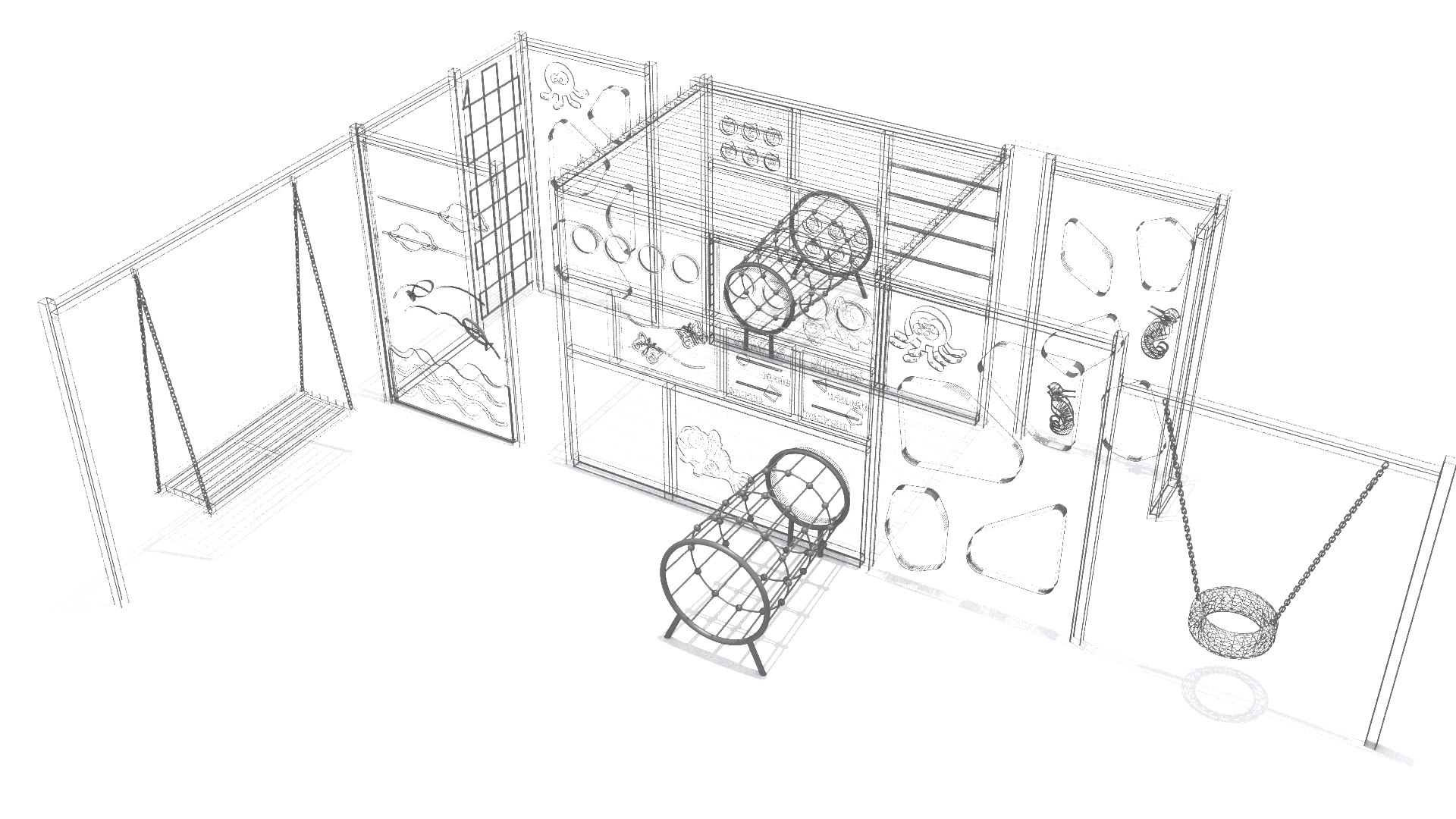 Square Playground 3D - TurboSquid 1778340