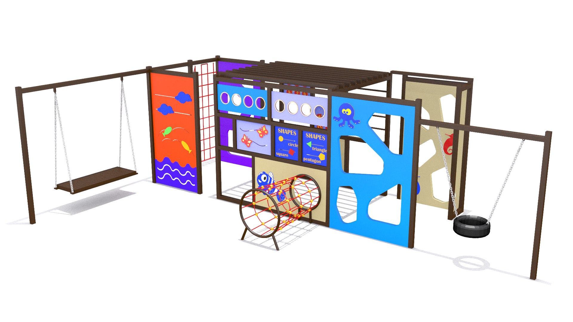 Square Playground 3D - TurboSquid 1778340