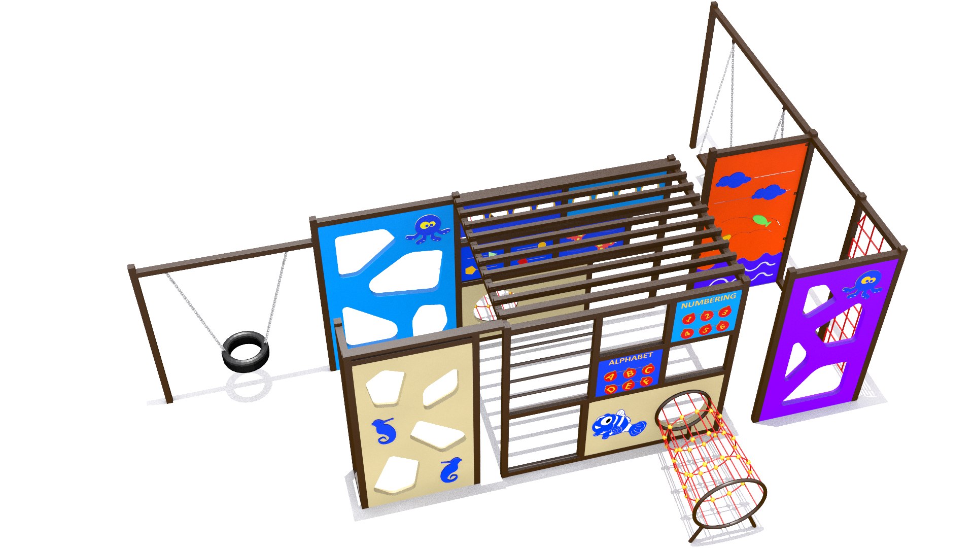 Square Playground 3D - TurboSquid 1778340
