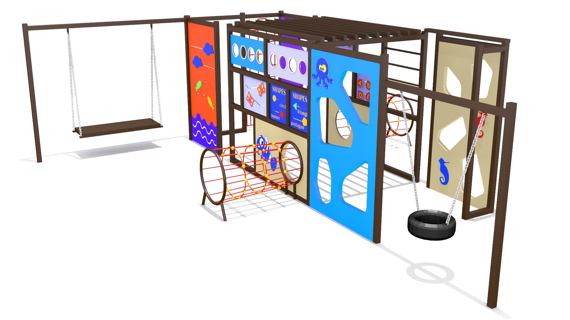 Square Playground 3D - TurboSquid 1778340