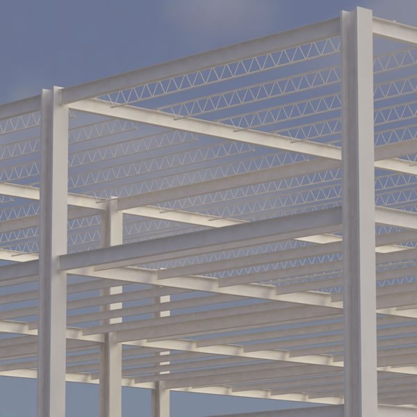 3d structure building factory model