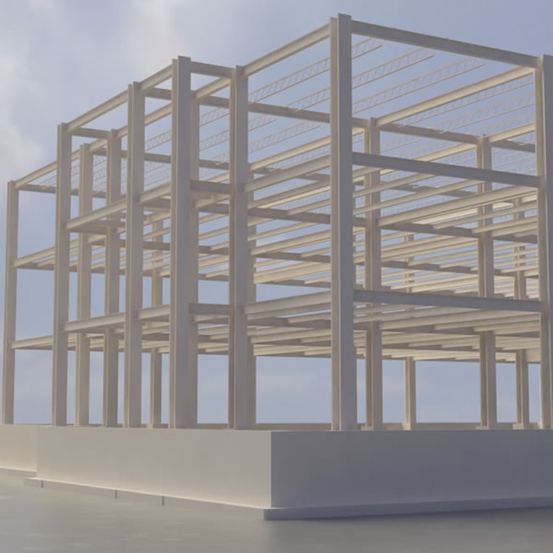 3d Structure Building Factory Model