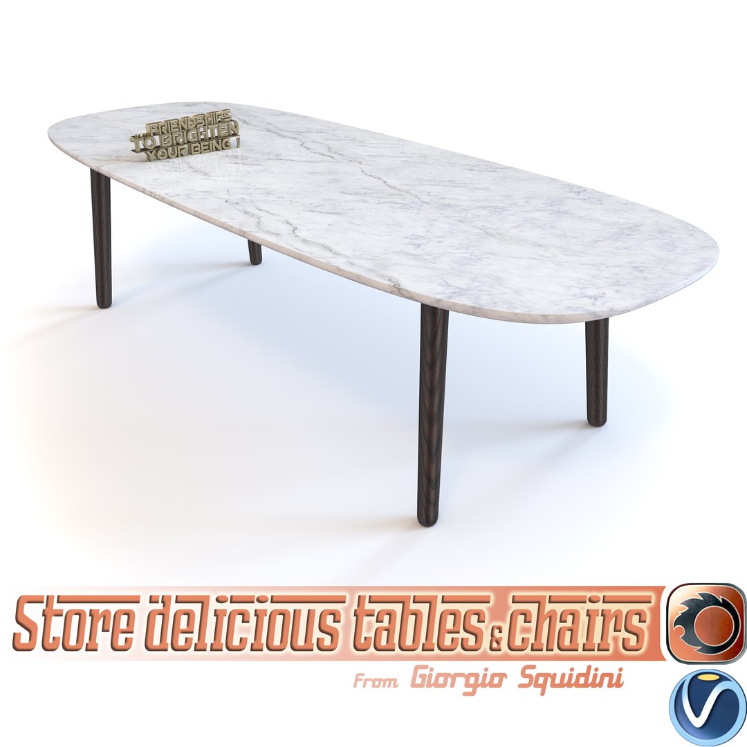 Table Poliform Mad 3d 3ds