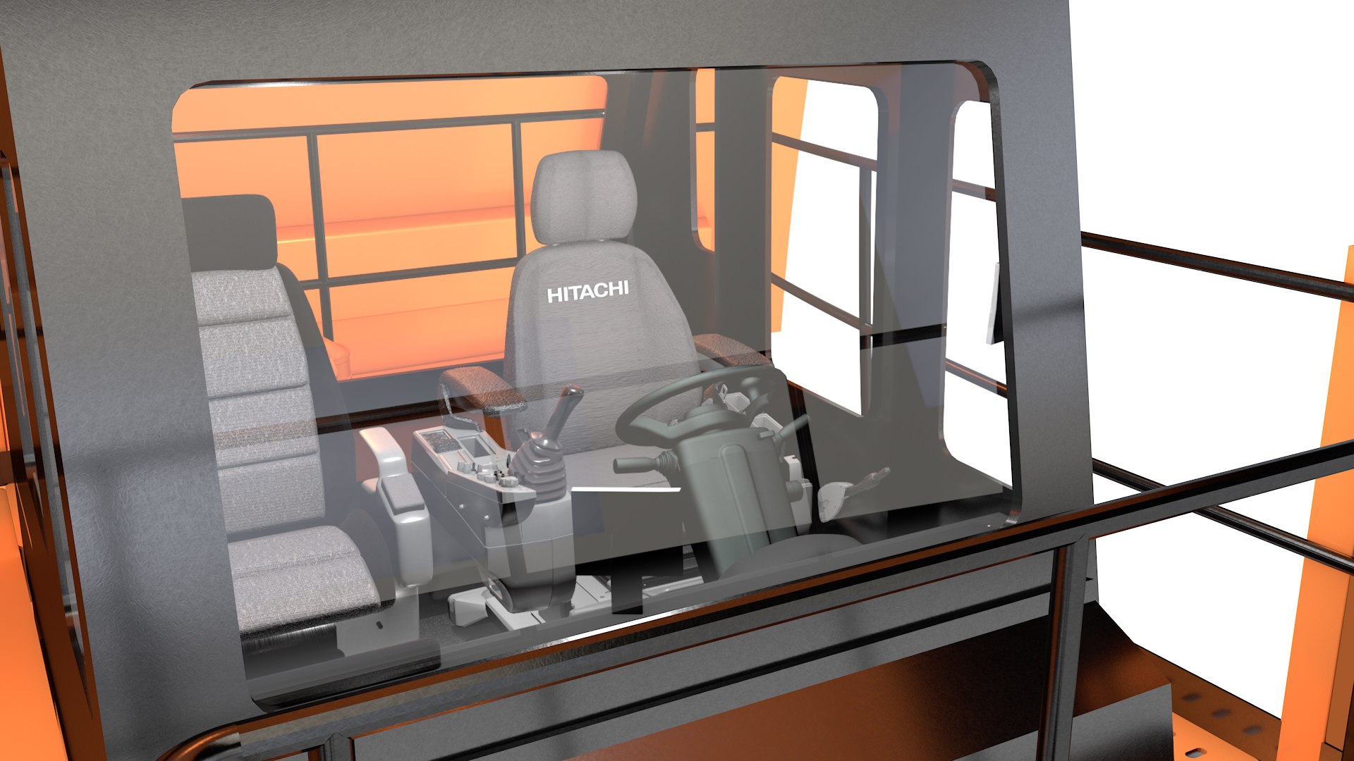 Hitachi Mining Rigged 3D Model - TurboSquid 1460006