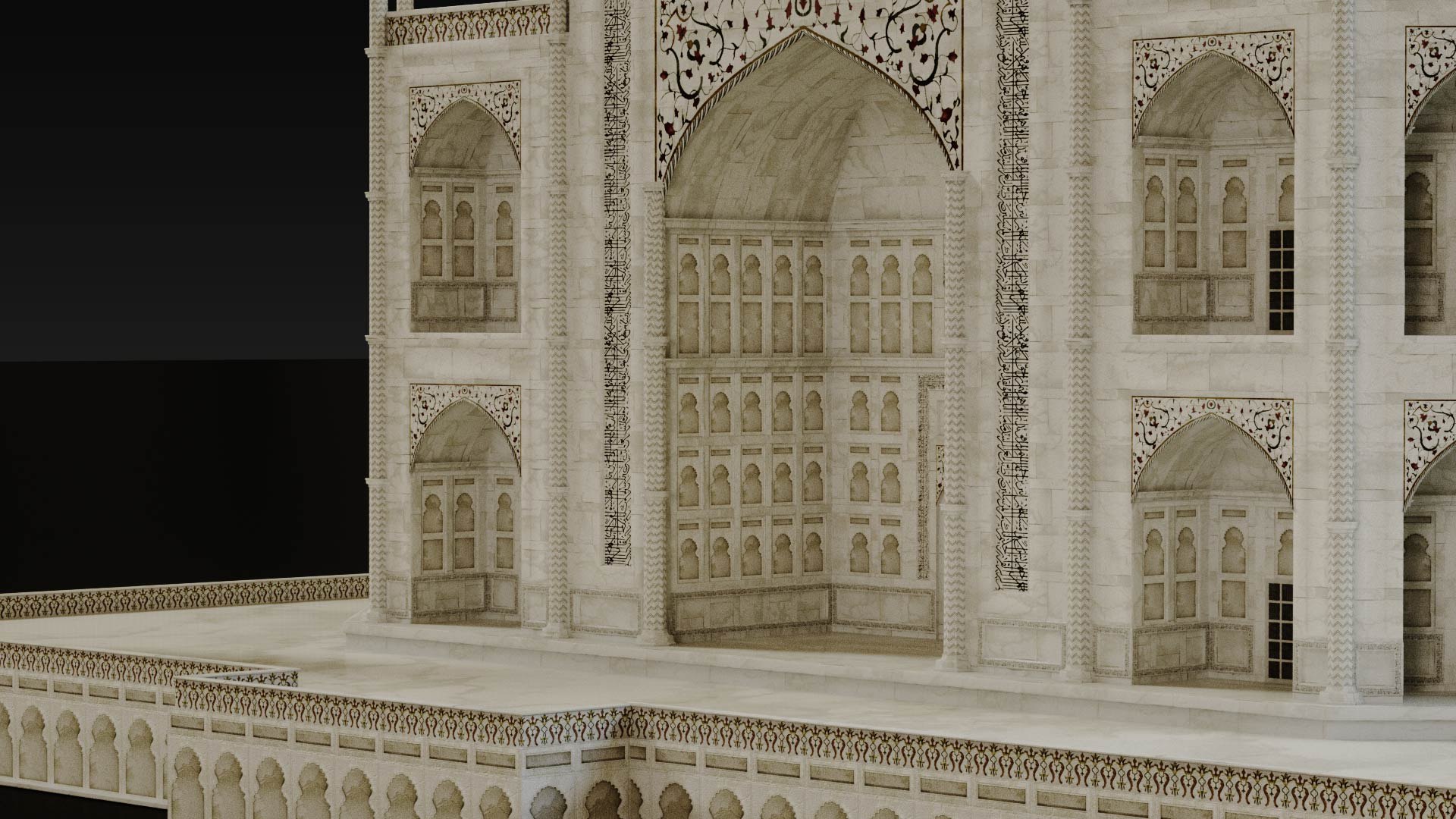 Taj Mahal 3D Model - TurboSquid 2416133