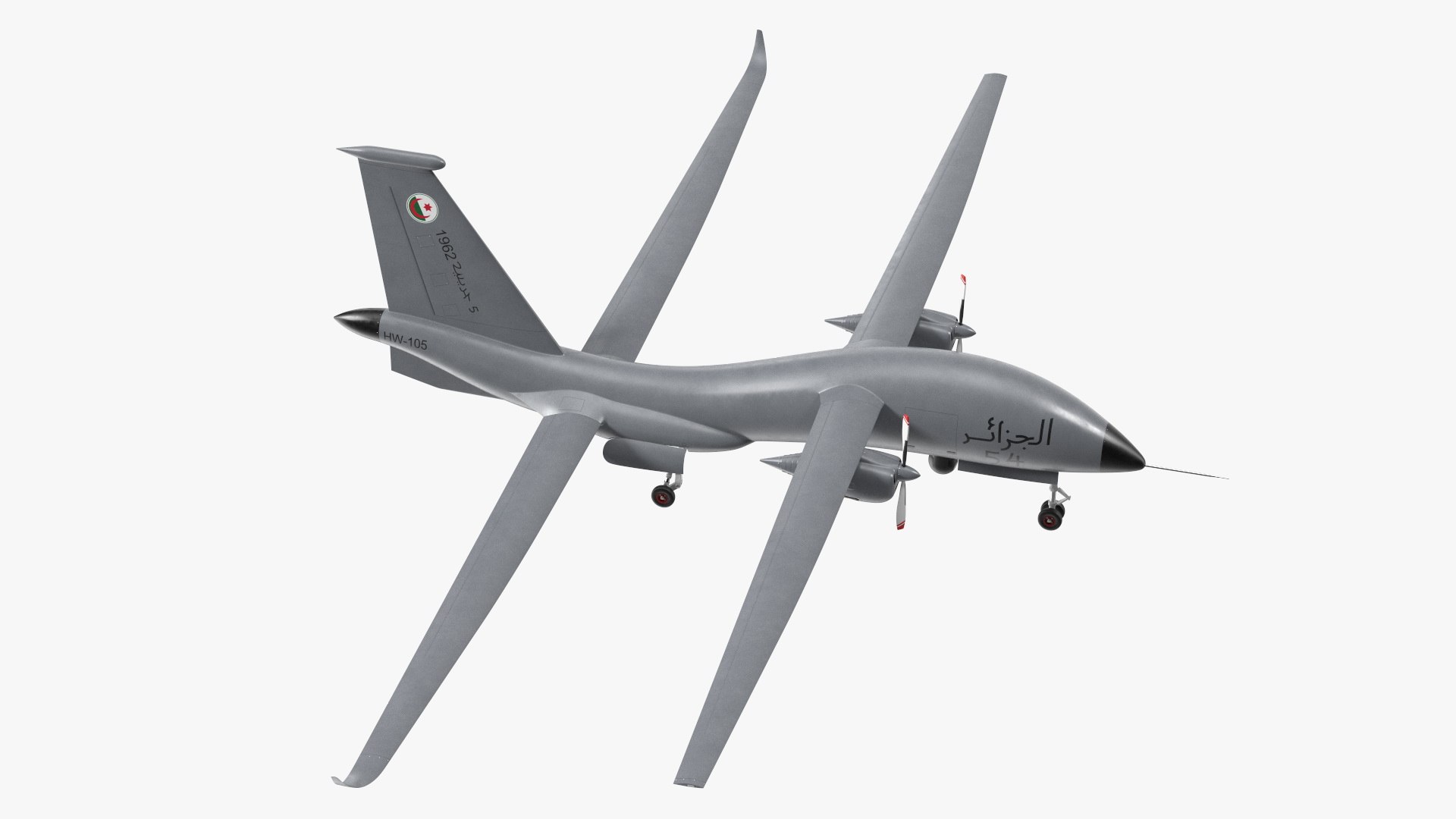 Yabhon United 40-UAV Grey Color Rigged For Maya 3D Model - TurboSquid ...