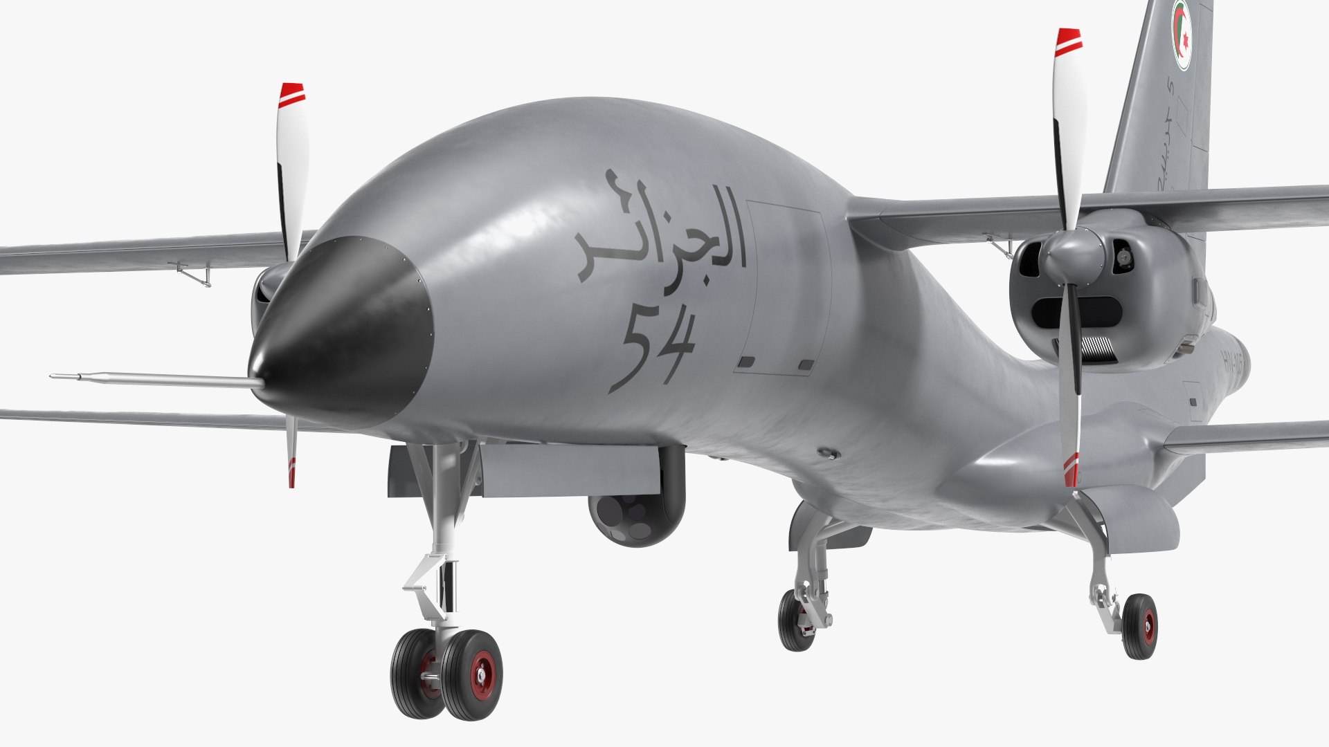Yabhon United 40-UAV Grey Color Rigged For Maya 3D Model - TurboSquid 2159350