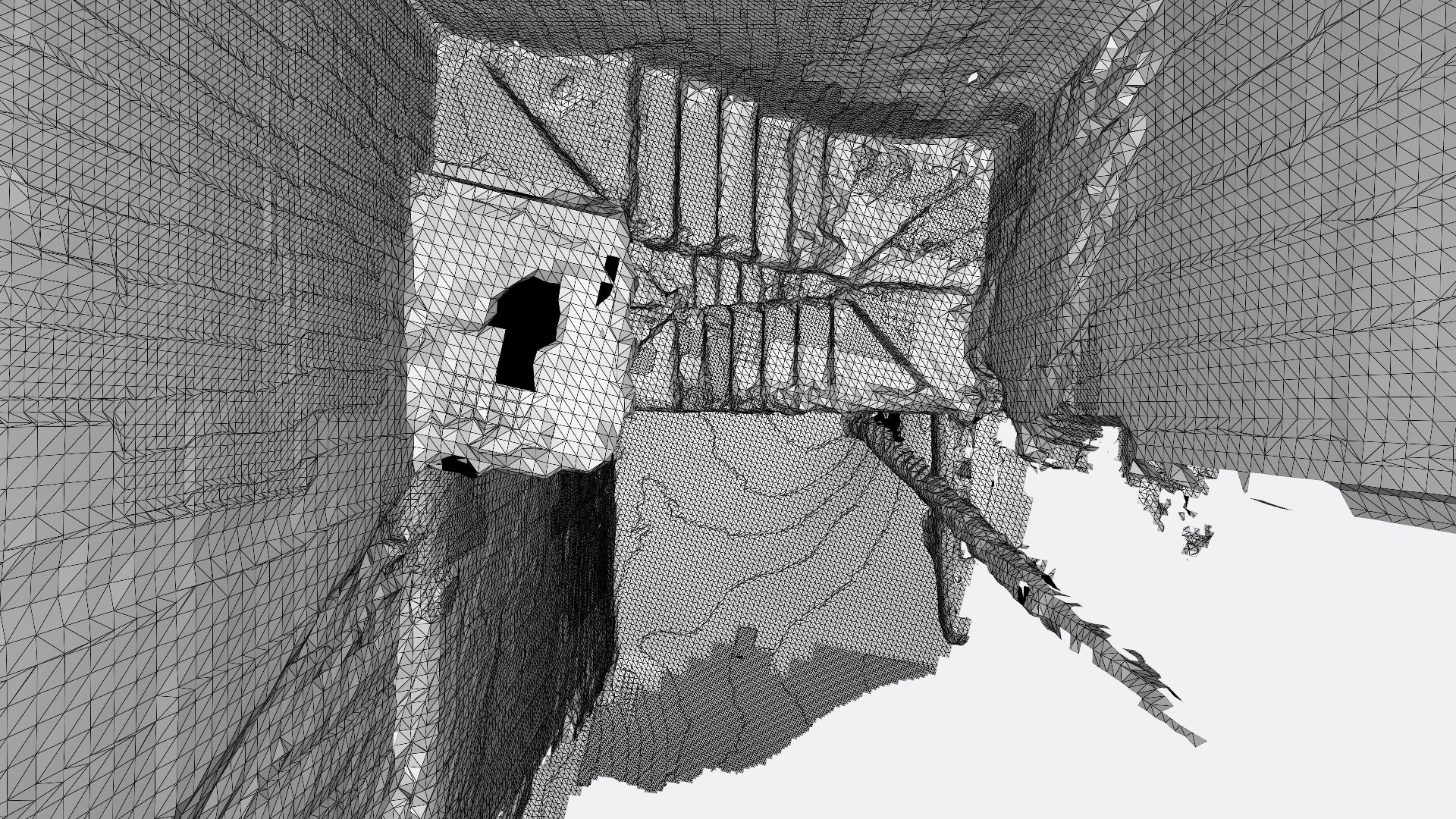 3D Ruined Stairs Model - TurboSquid 1970397