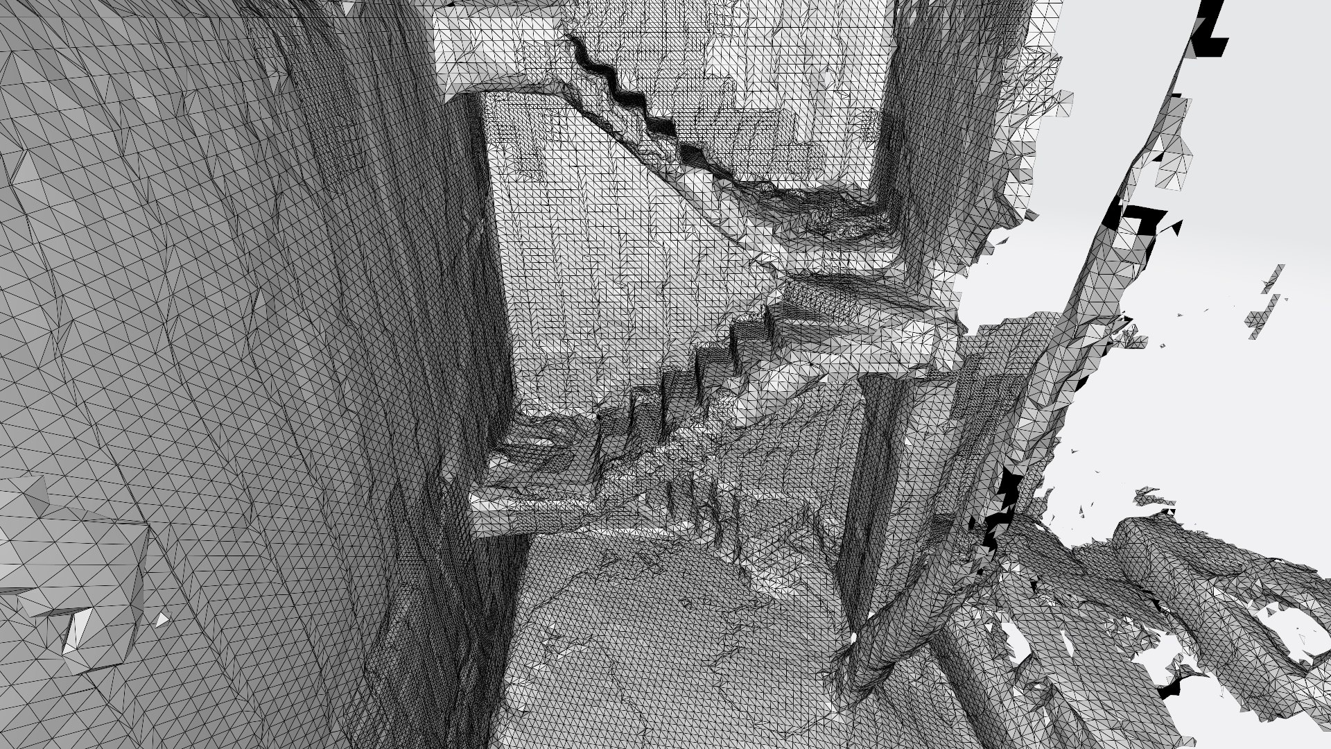 3D Ruined Stairs Model - TurboSquid 1970397