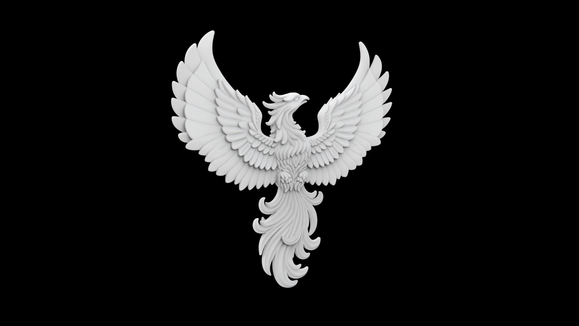 3D Phoenix Emblem Relief 3D Print Model Model - TurboSquid 2451917