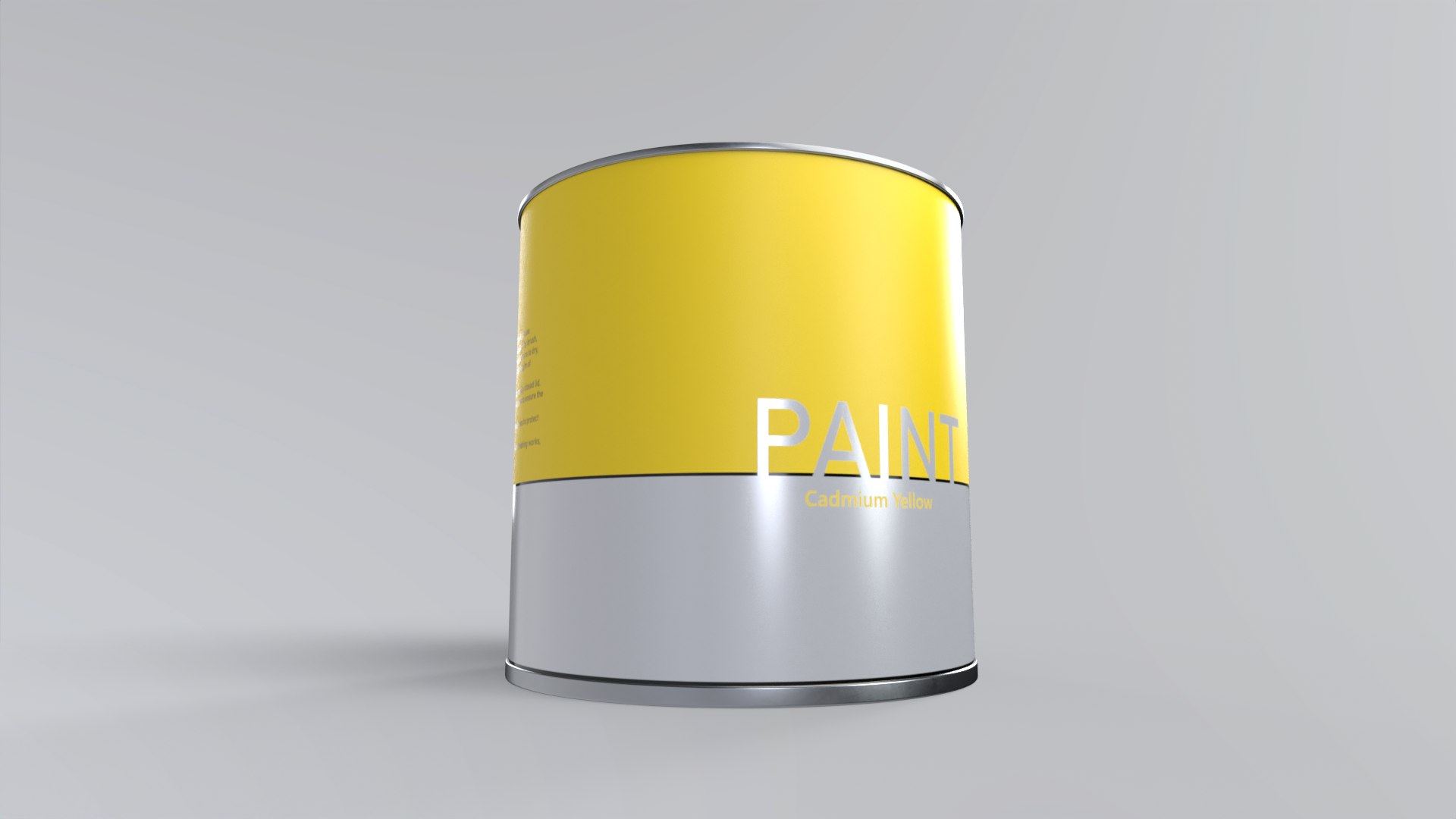3D Paint Can Yellow - TurboSquid 2287376