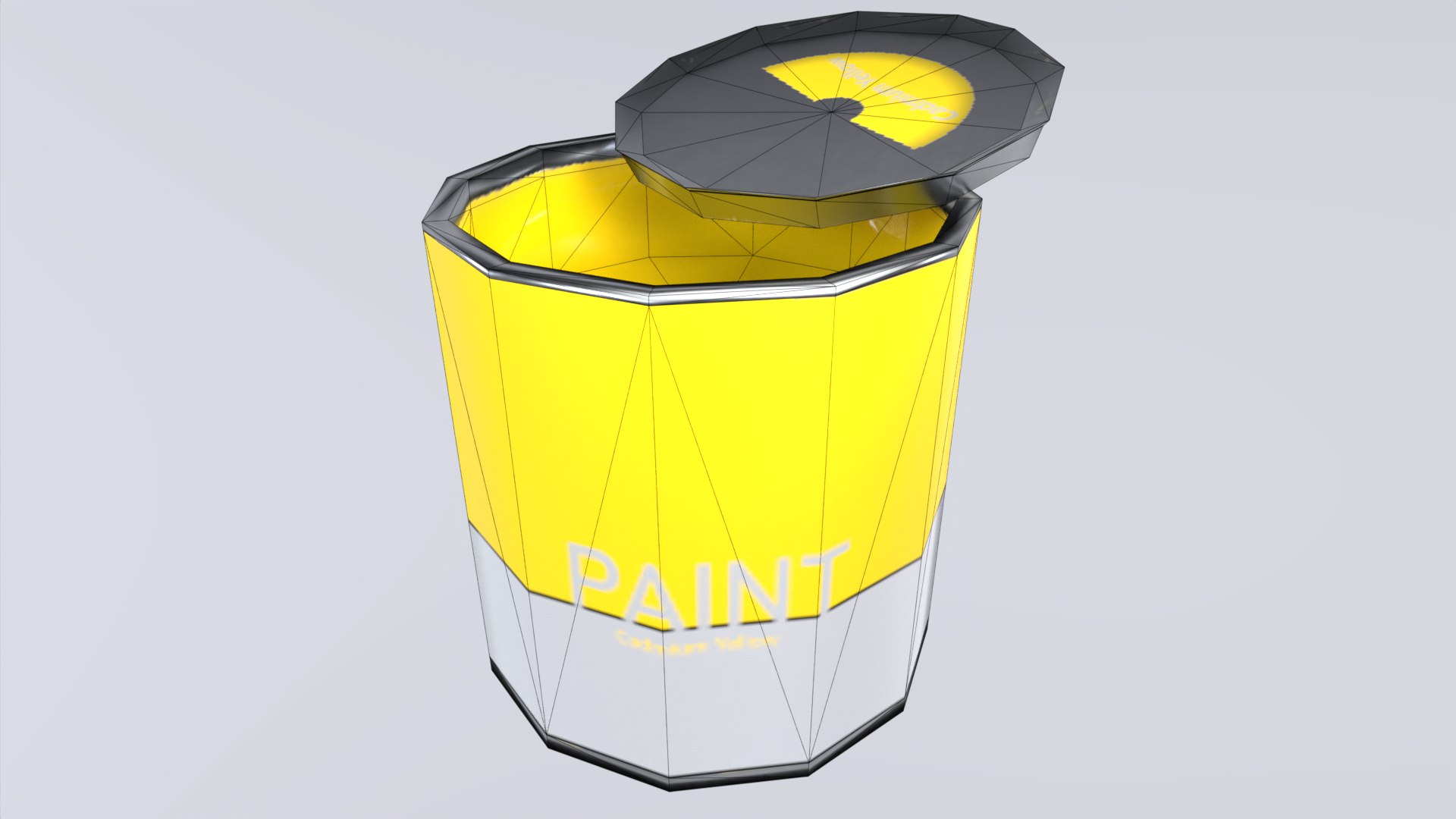 3D Paint Can Yellow - TurboSquid 2287376