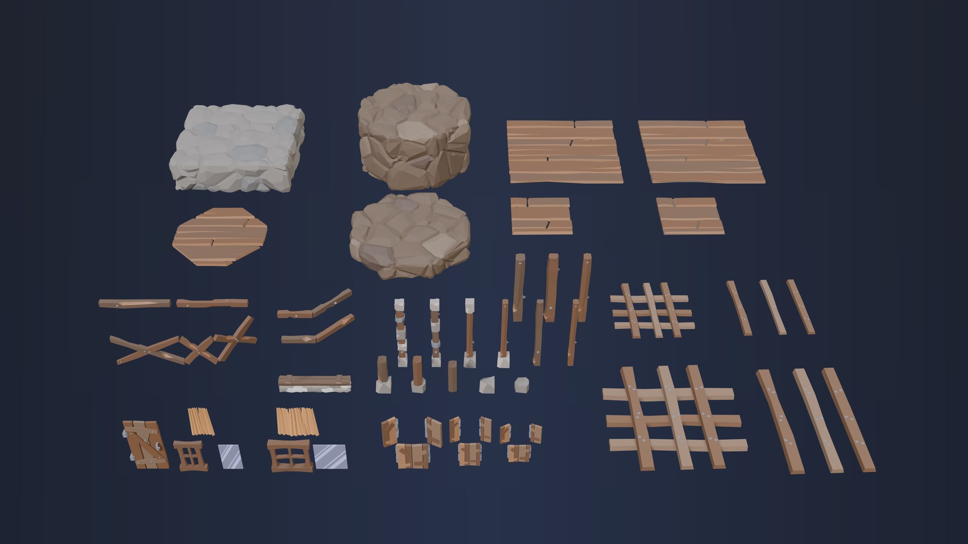 3D Model Stylized Raccoon Vilage - Model Pack - TurboSquid 2253769