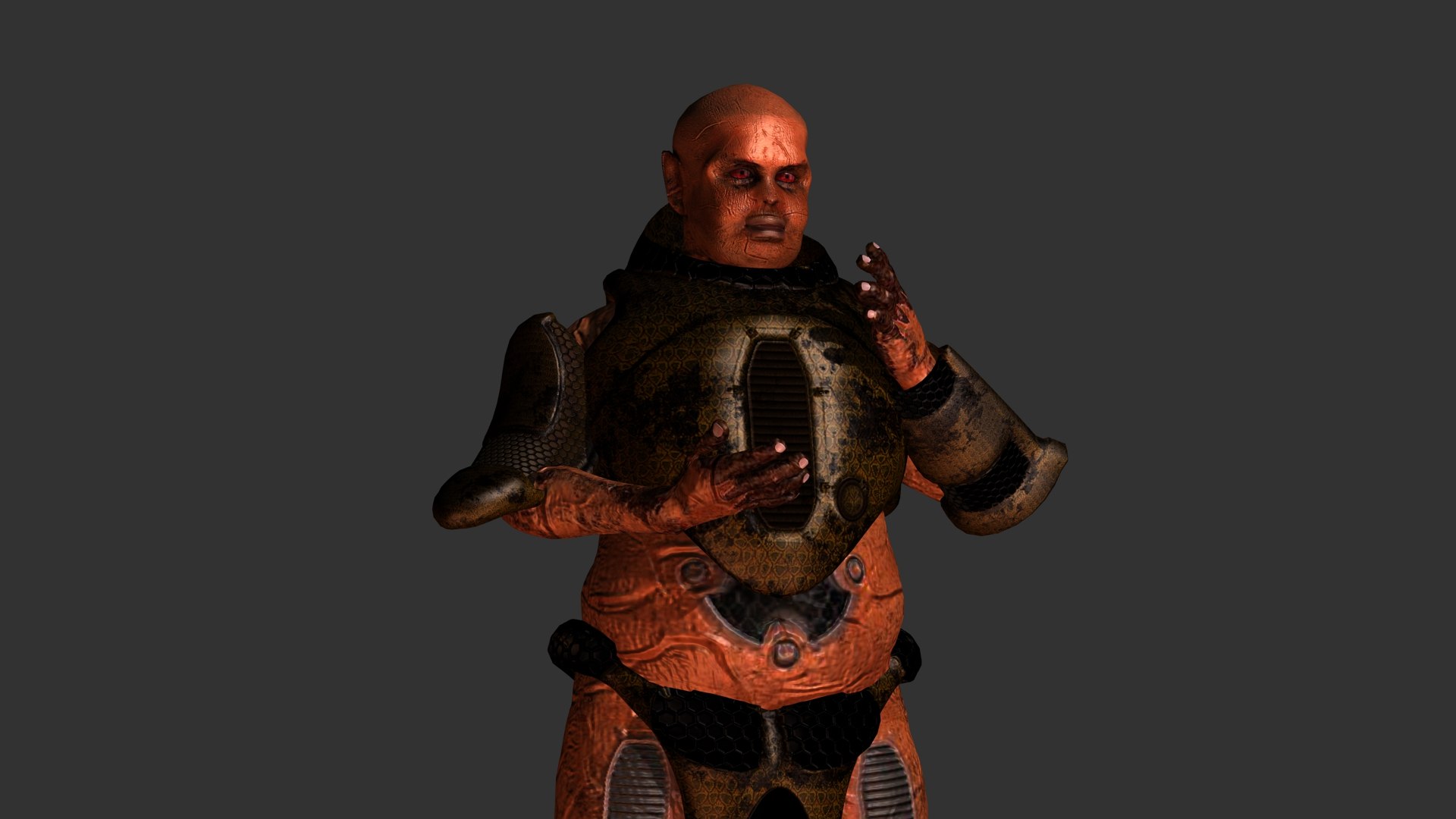 alien trader 3d model