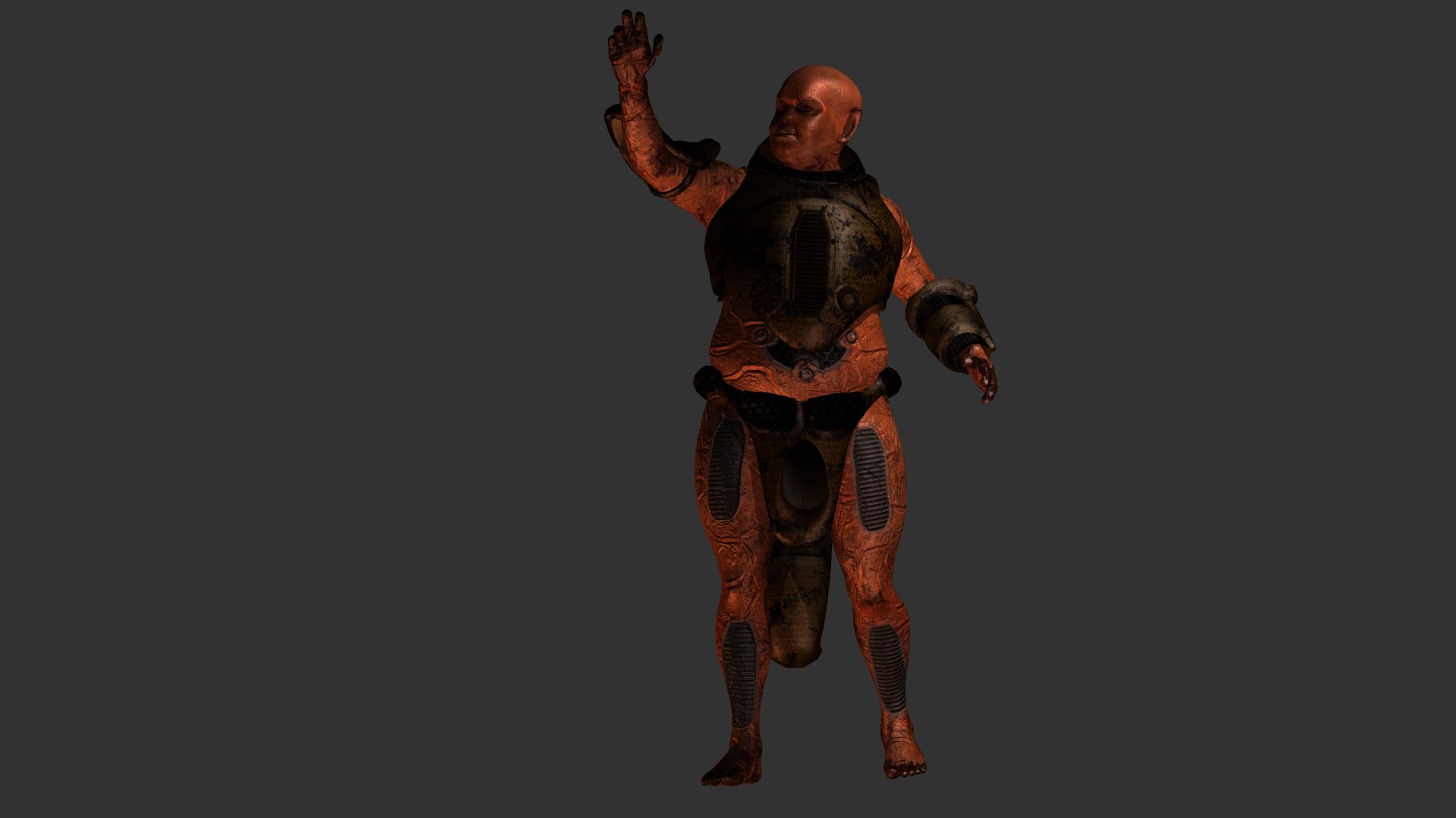 alien trader 3d model