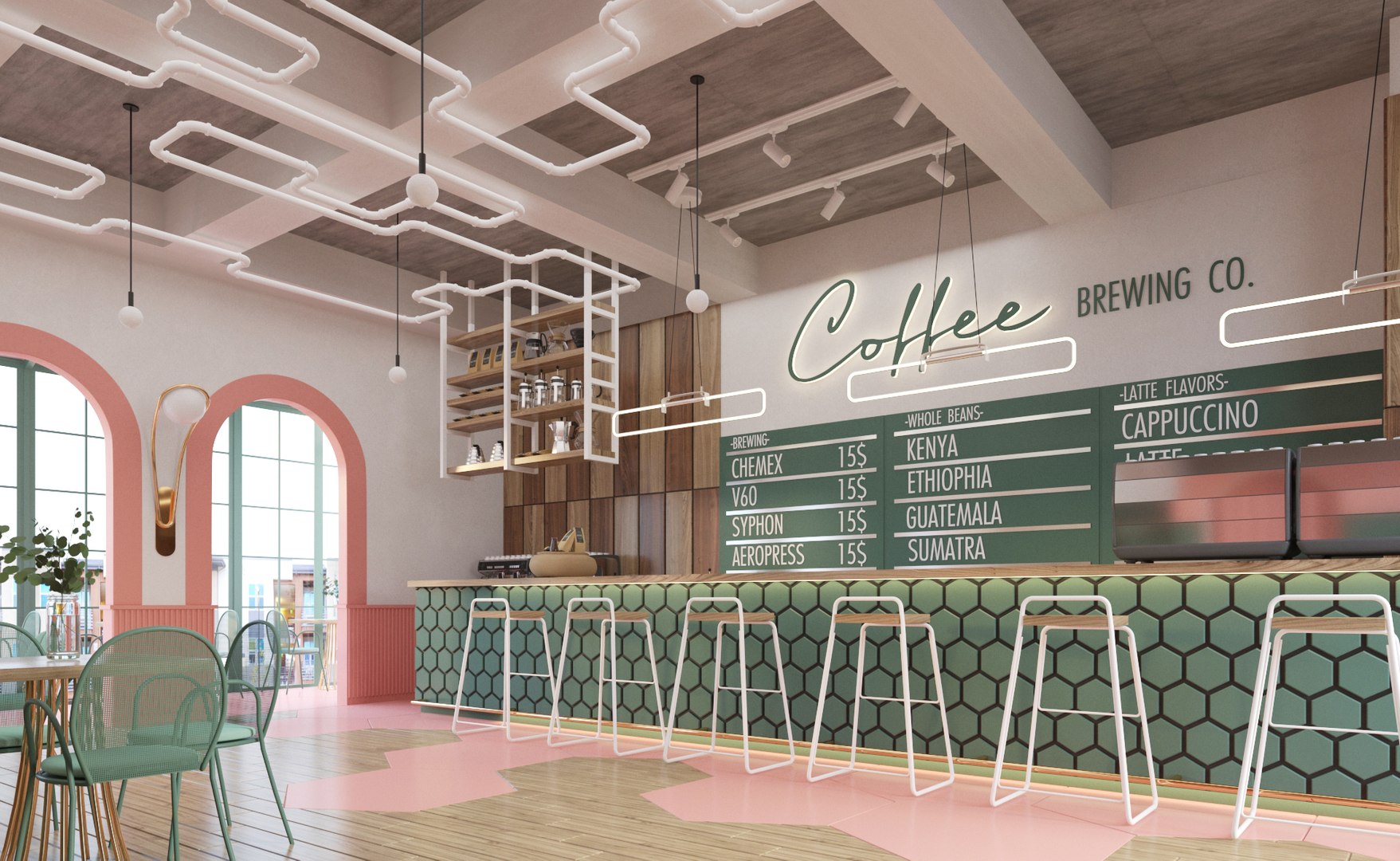 3D Brewing Store Interior Coffee - TurboSquid 1648544