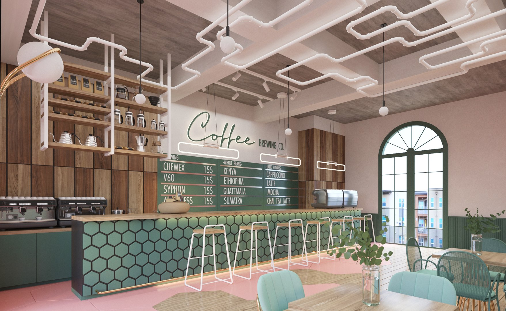 3D Brewing Store Interior Coffee - TurboSquid 1648544