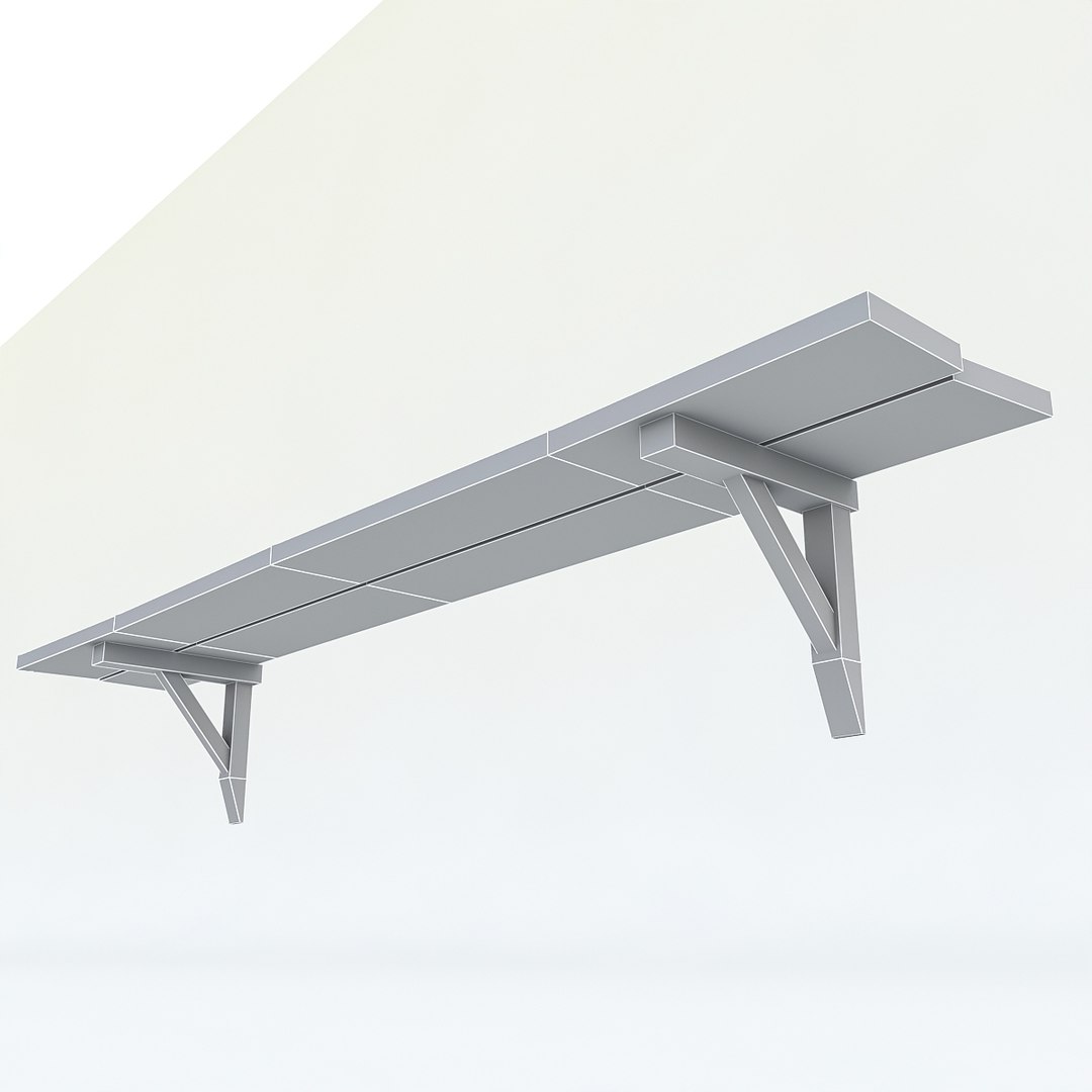 3D Old Wooden Shelf Model - TurboSquid 1556823