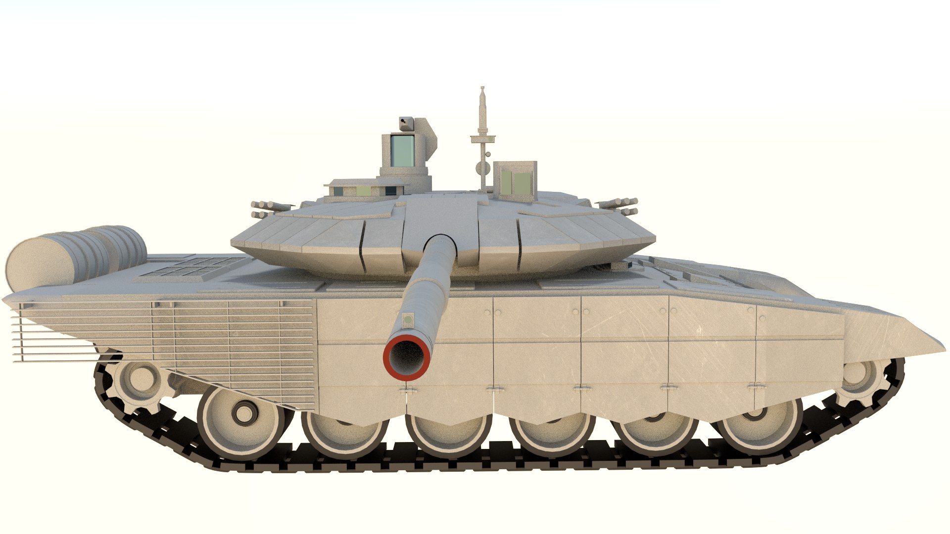 3d Model T90 Ms Battle Tank