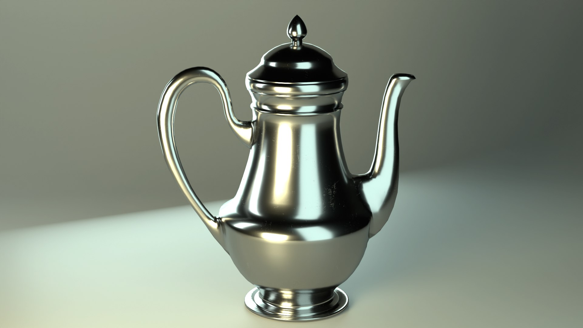 Stain Steel Teapot 3D model - TurboSquid 2134823