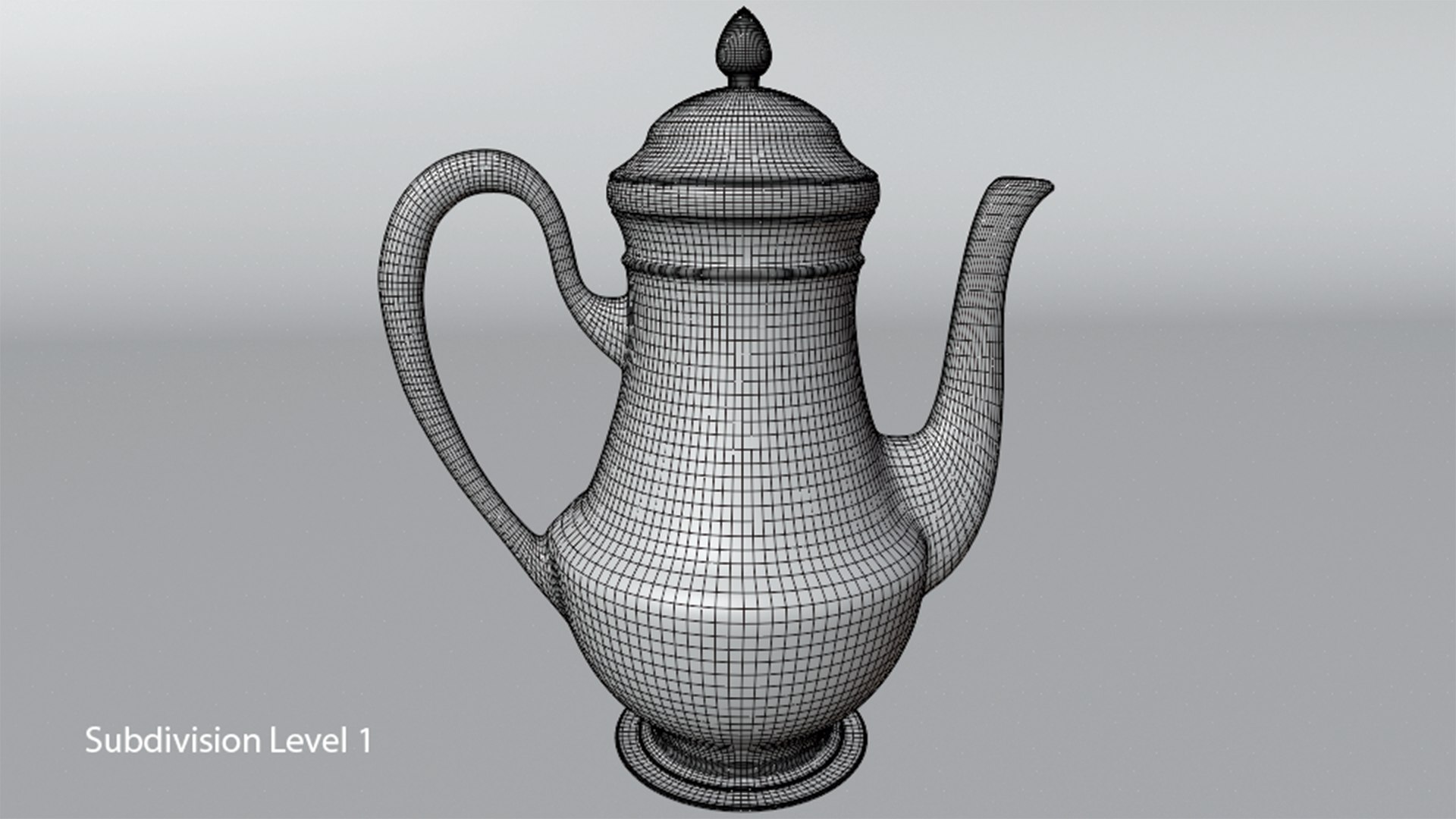 Stain Steel Teapot 3D model - TurboSquid 2134823