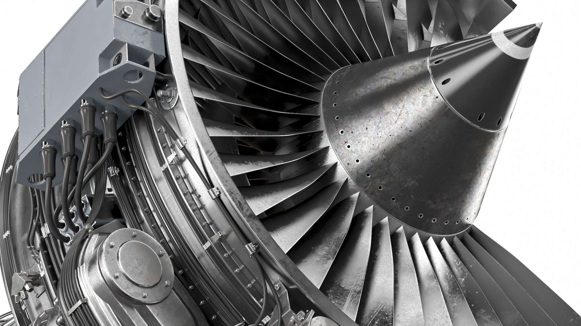 3D Jet Engine Turbine CFM56 Cutaway Model - TurboSquid 2402271