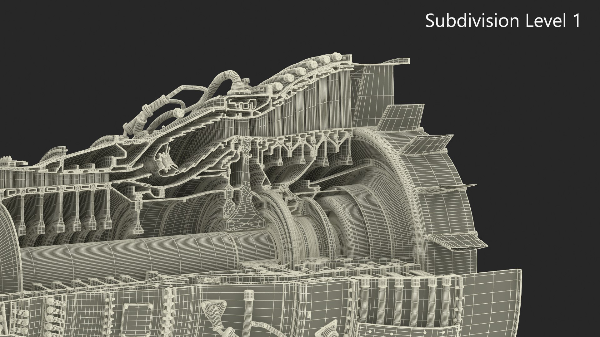 3D Jet Engine Turbine CFM56 Cutaway Model - TurboSquid 2402271