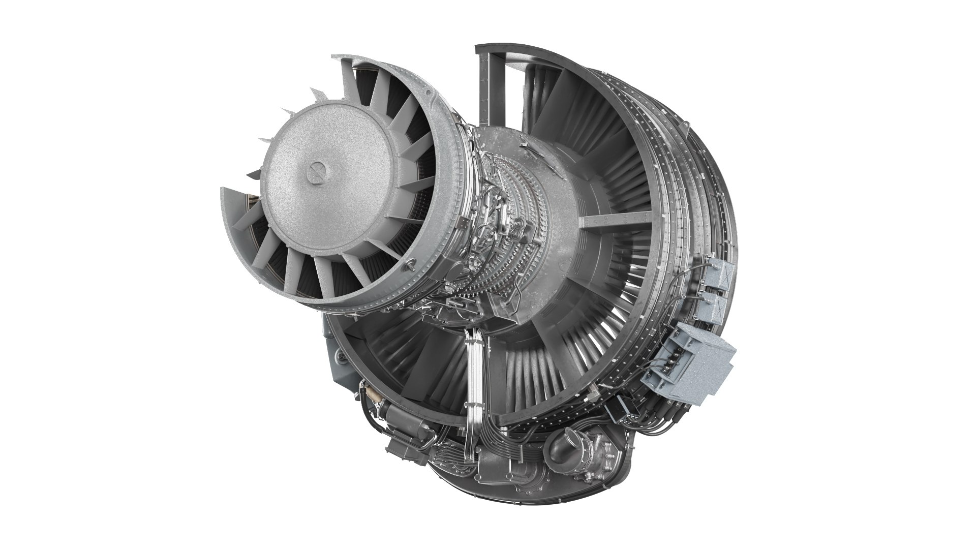 3D Jet Engine Turbine CFM56 Cutaway Model - TurboSquid 2402271