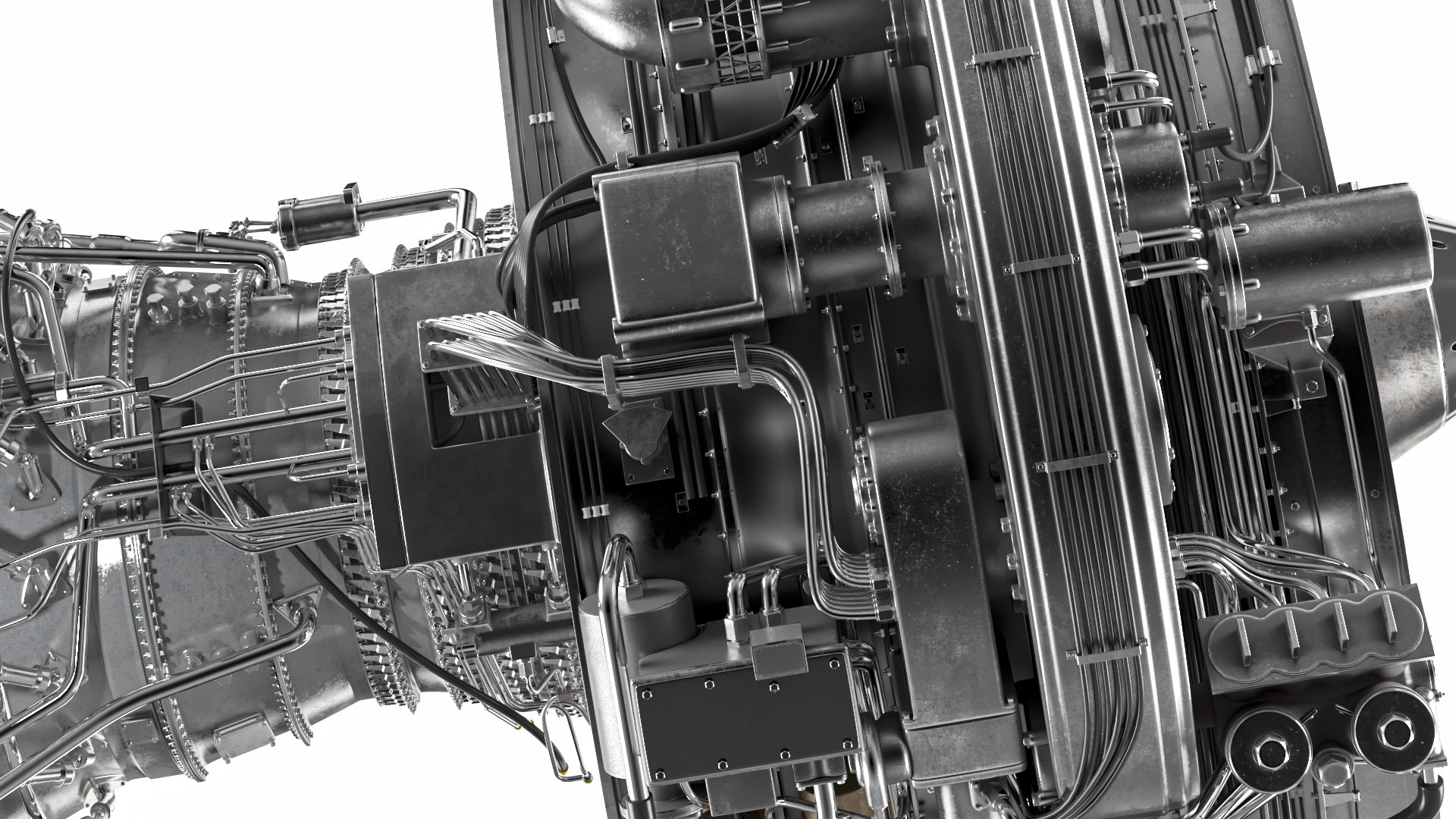 3D Jet Engine Turbine CFM56 Cutaway Model - TurboSquid 2402271