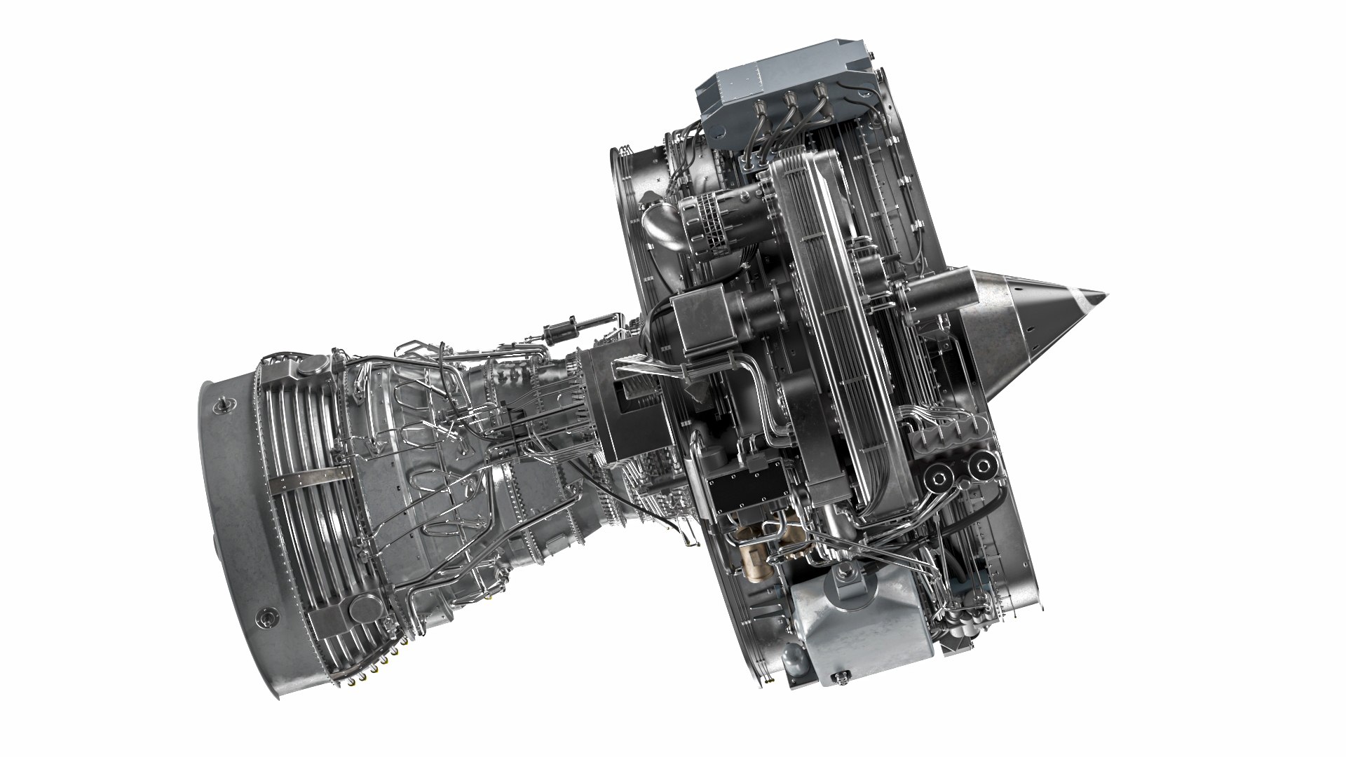 3D Jet Engine Turbine CFM56 Cutaway Model - TurboSquid 2402271