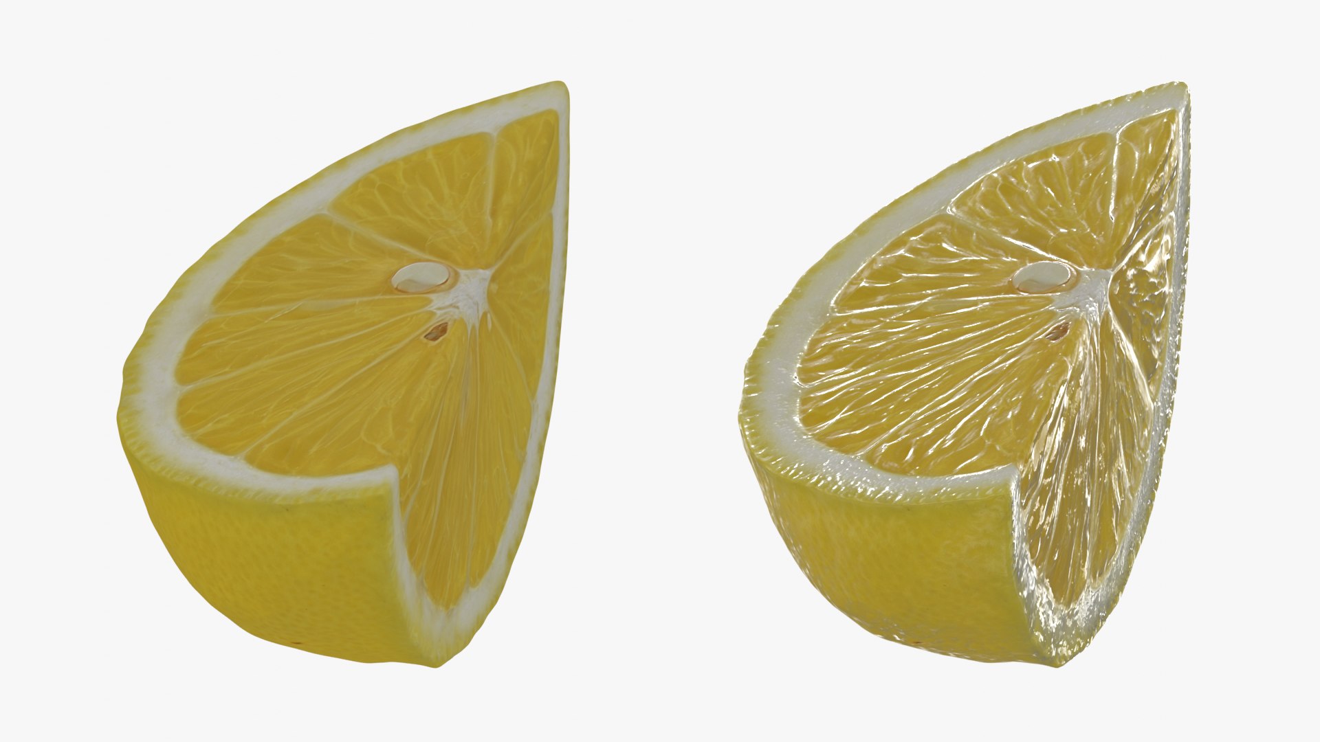 3D Fresh Lemon Slice - TurboSquid 2412599