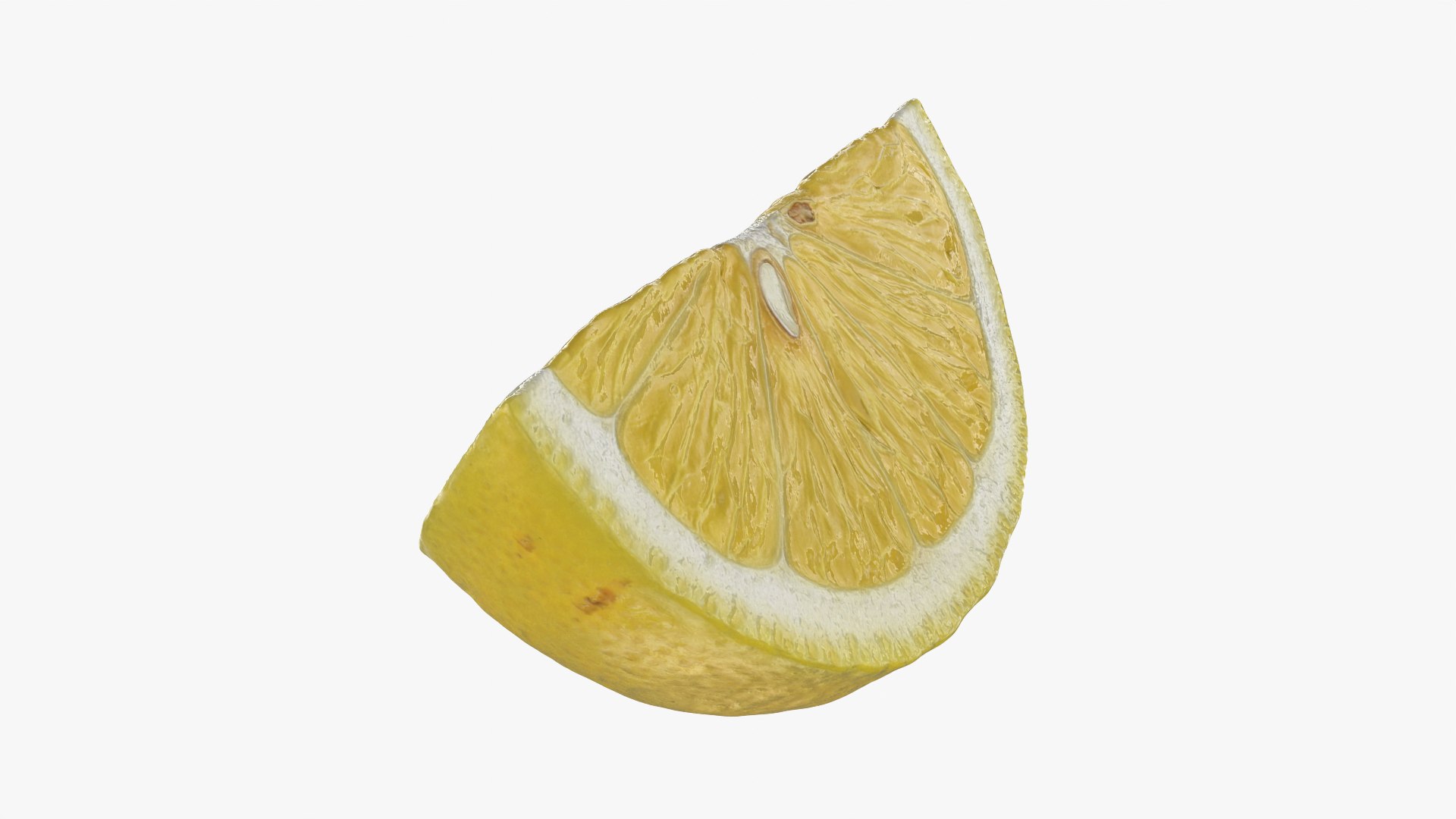 3D Fresh Lemon Slice - TurboSquid 2412599