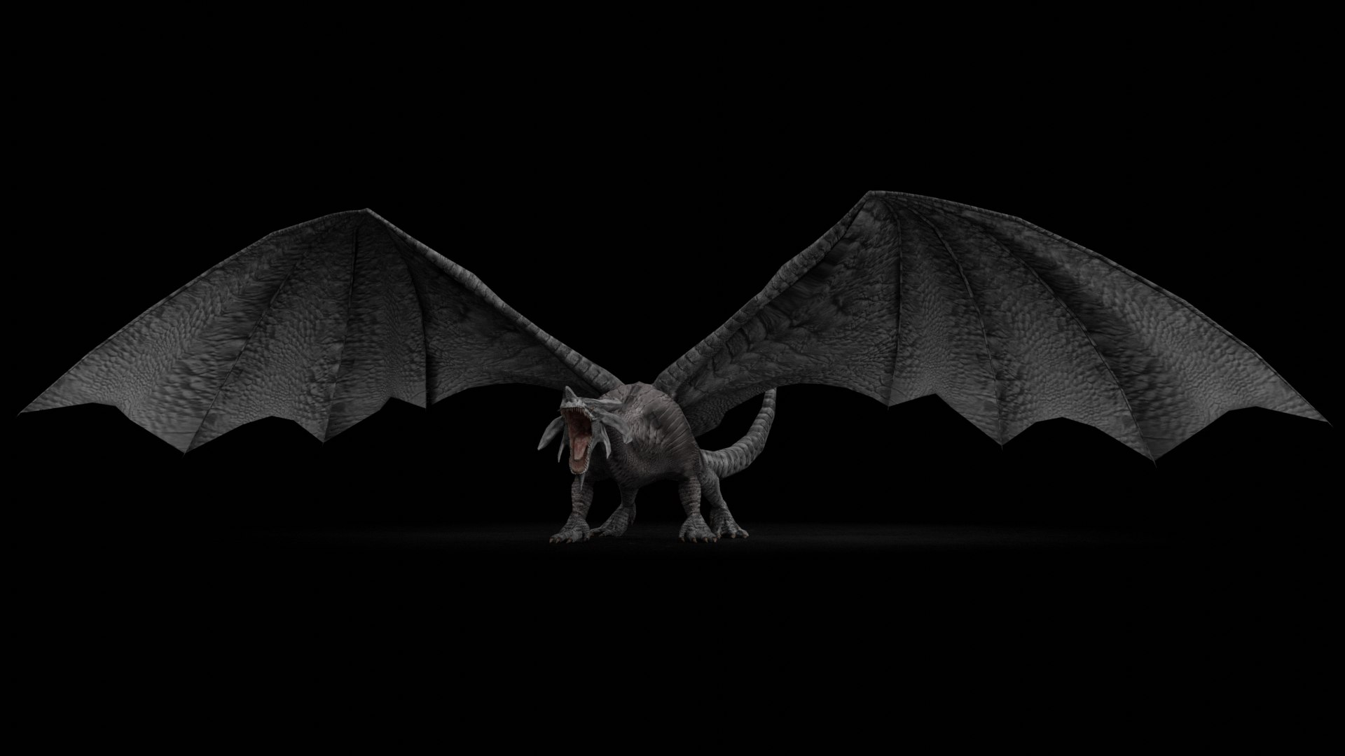 3D Dragon White Scale Model - TurboSquid 1663618